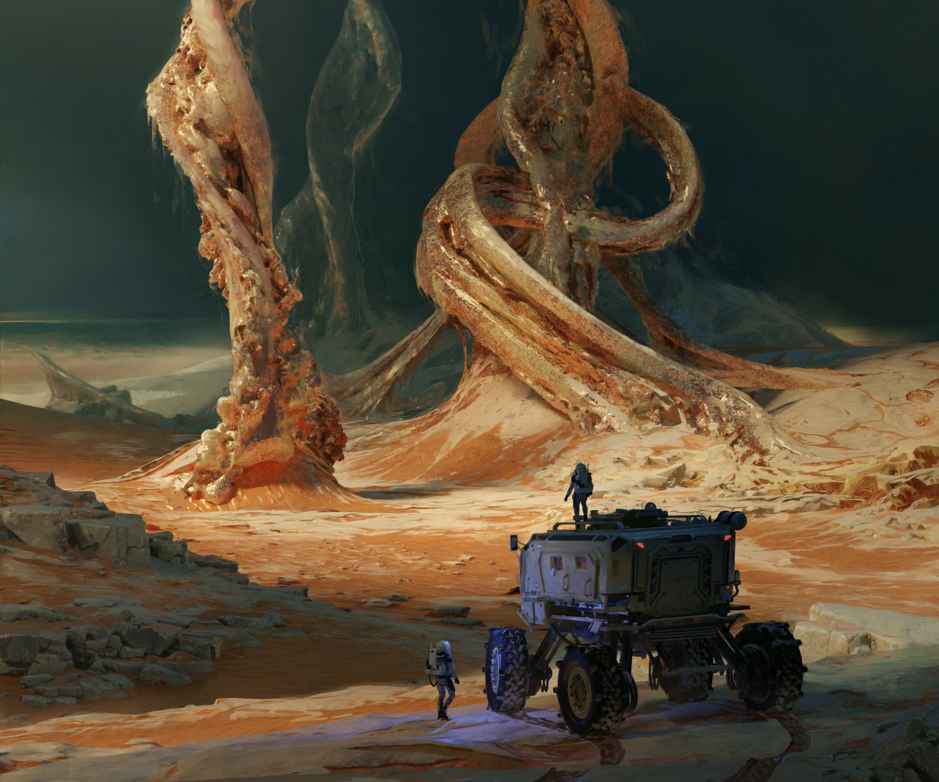 Download Sci Fi Exploration HD Wallpaper by Gabriel Nagypal