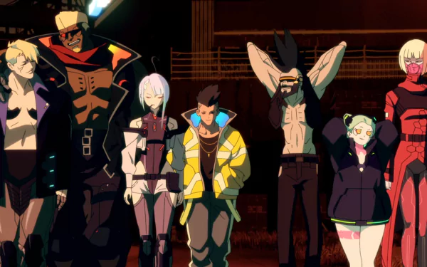 Rebecca & David HD Cyberpunk Wallpaper