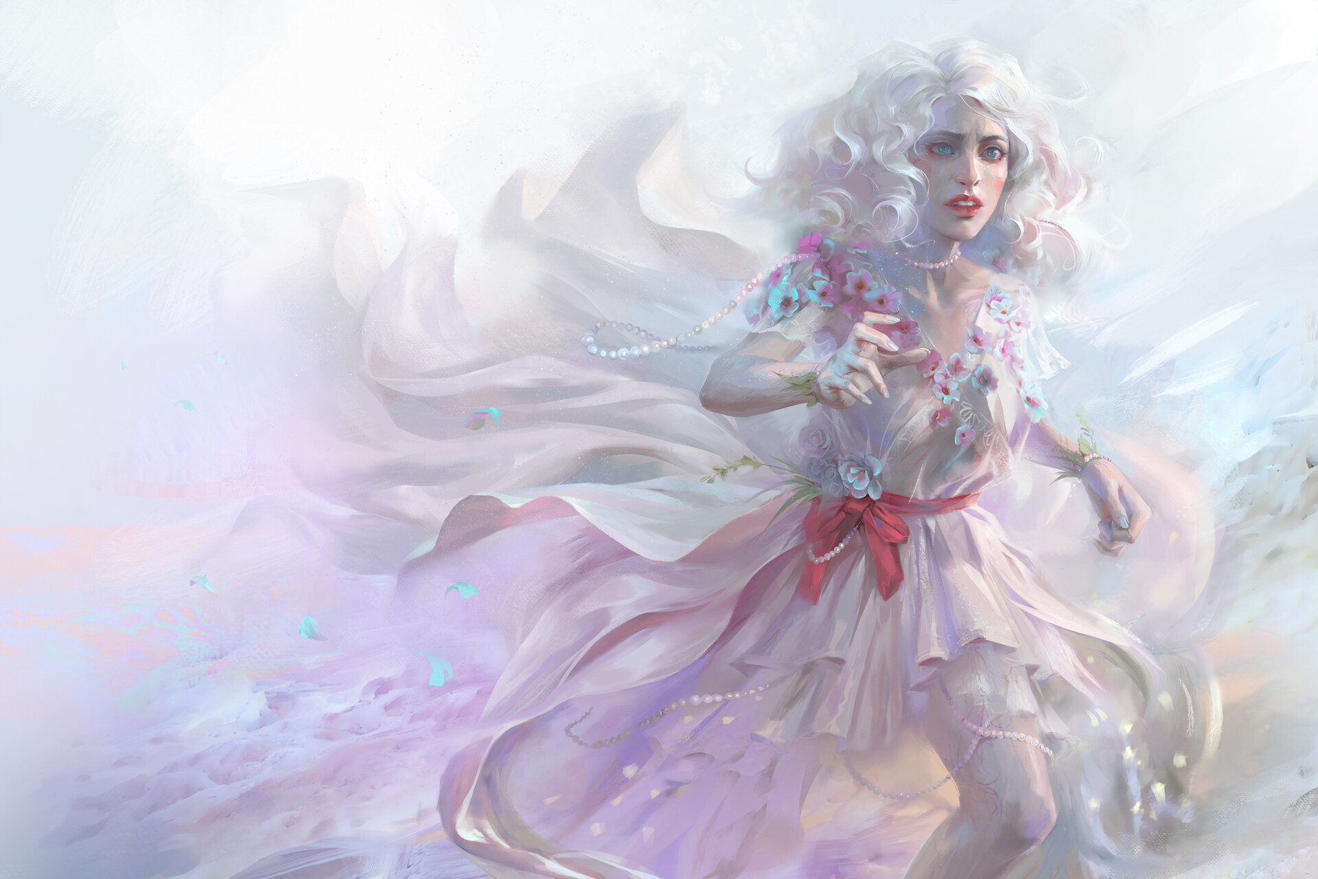 HD Fantasy Portrait Wallpaper: Enigmatic Woman by Margo Zakharova