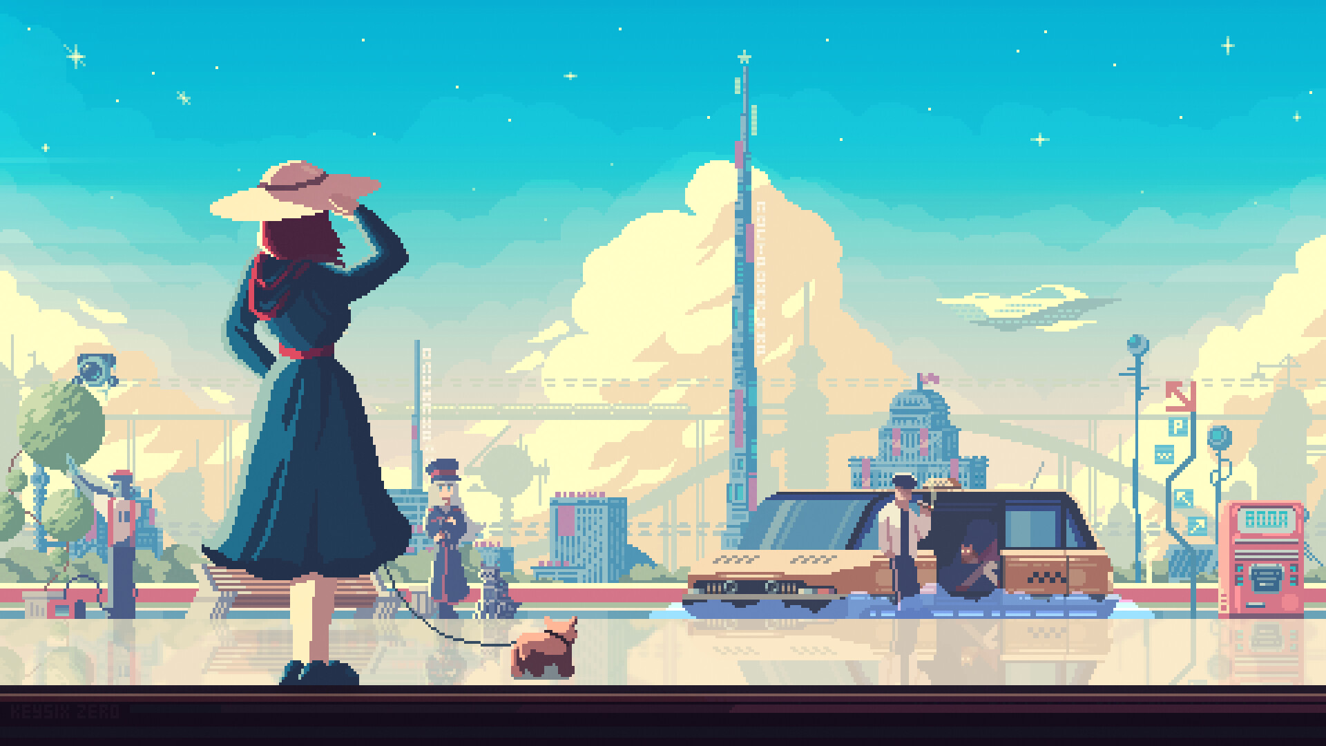 Pixel HD Mosaic Sky