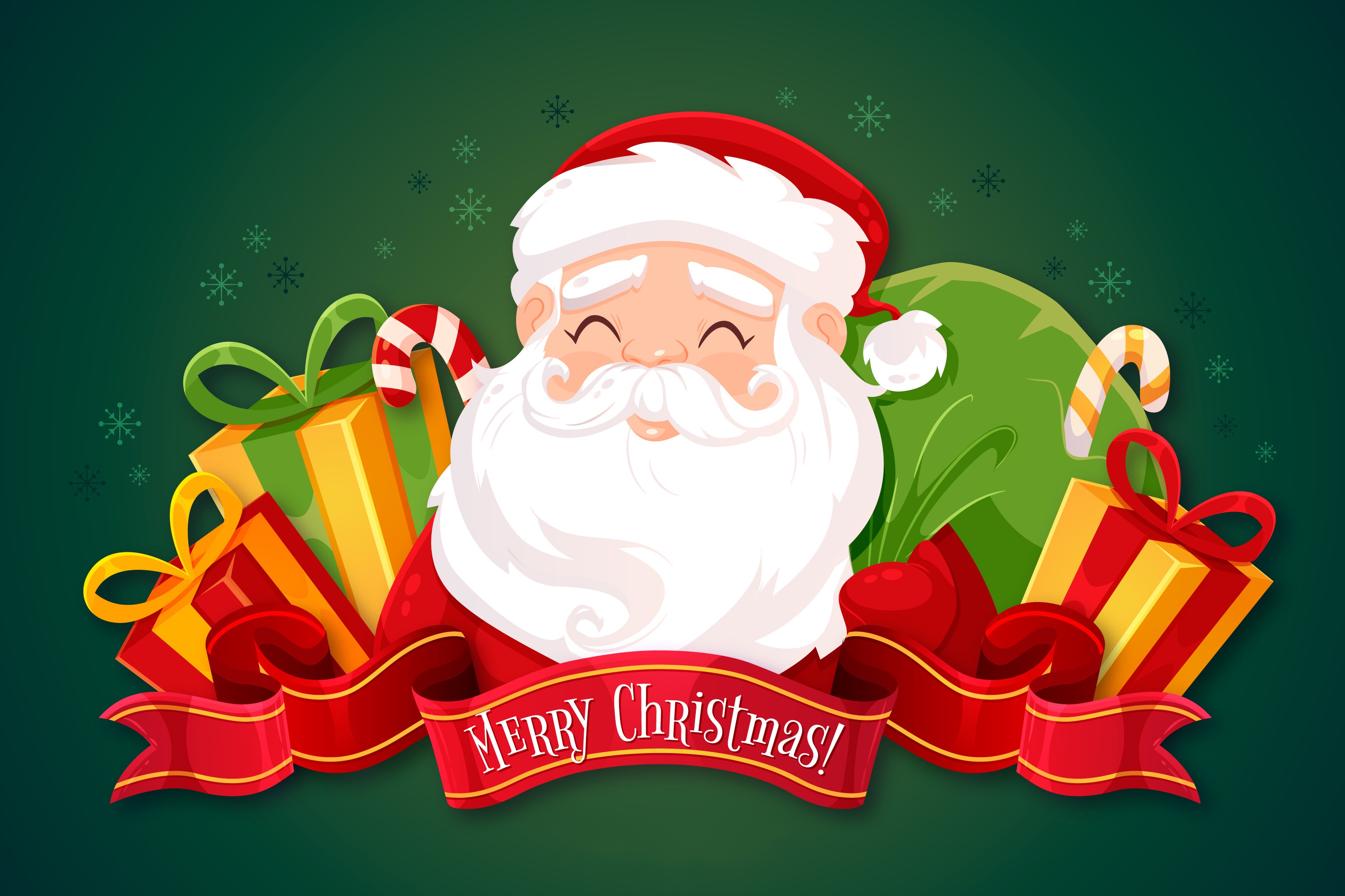 Download Merry Christmas Santa Holiday Christmas HD Wallpaper