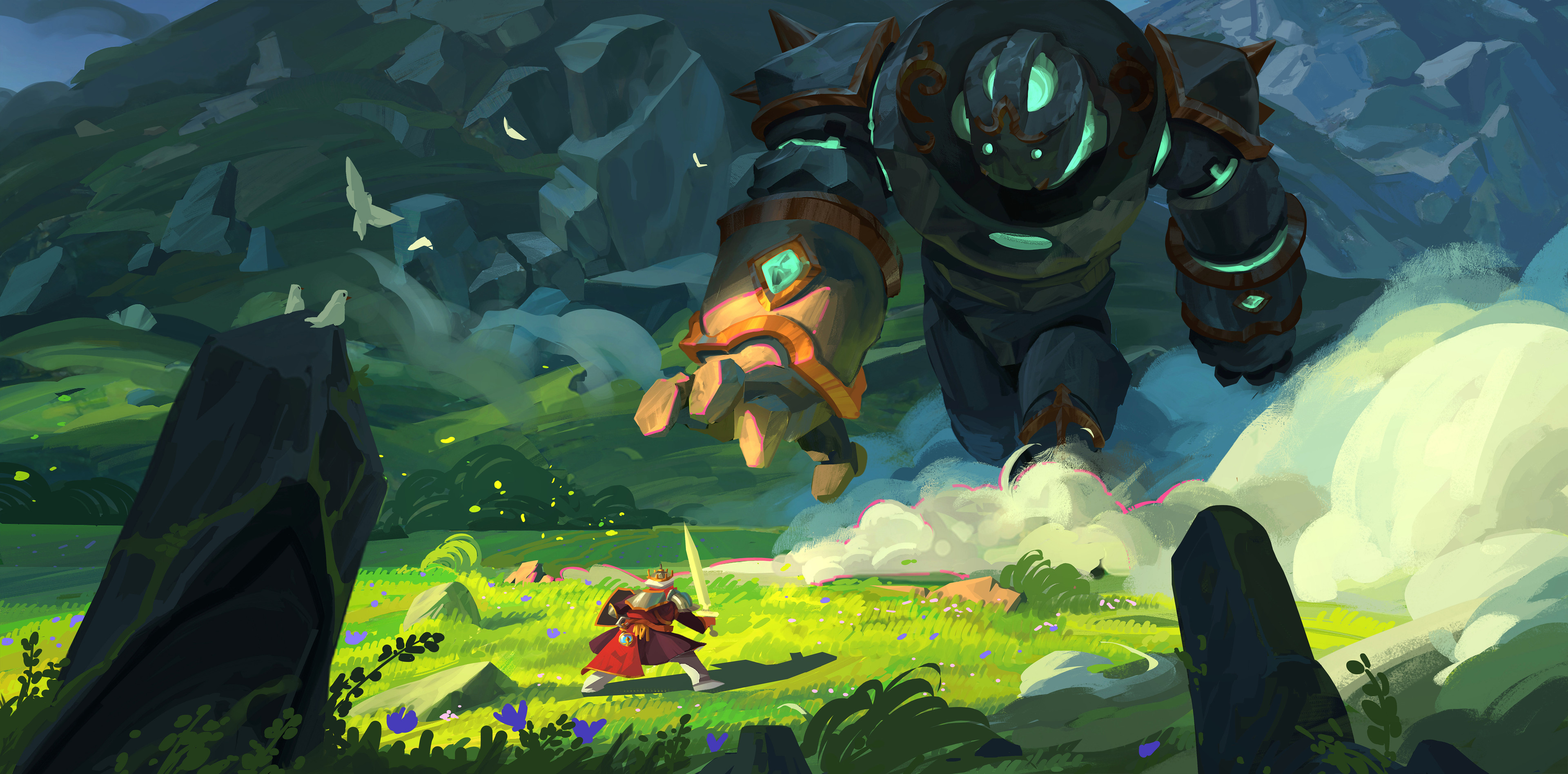 Download Fantasy Golem HD Wallpaper by Hue Teo