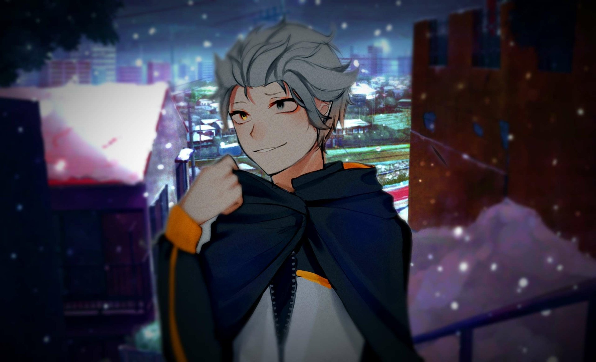 Subaru in The Snowy City V. Night 4k by Okinichiッ