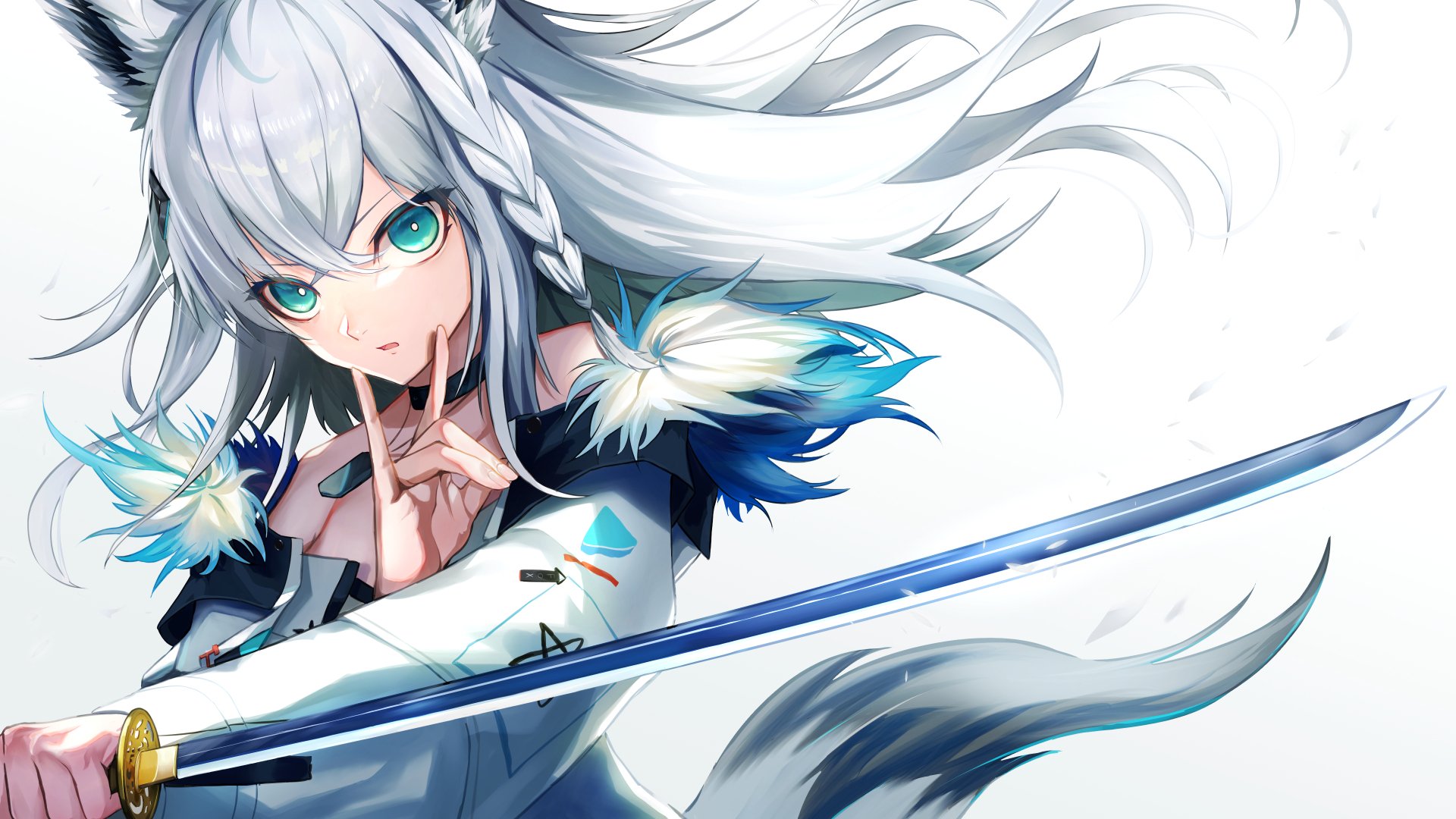 Shirakami Fubuki — Hololive HD Wallpaper by Key Ro0