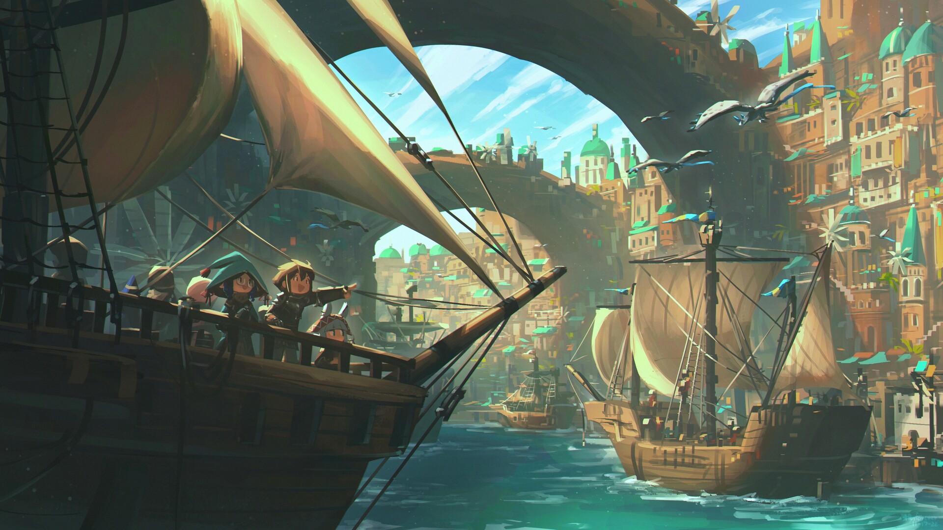 Download Fantasy Ship HD Wallpaper By Porforever download-fantasy-ship-hd-wallpaper-by-porforever