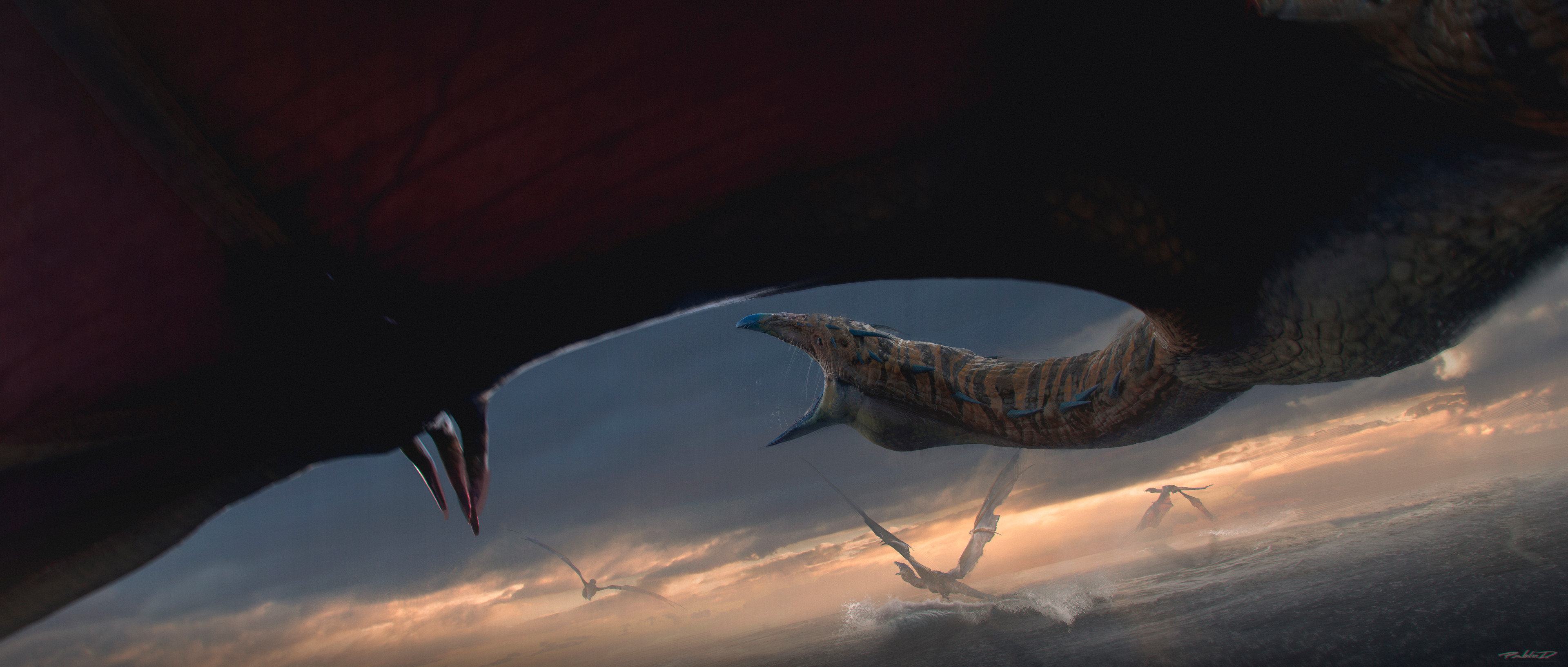 Download Fantasy Dragon HD Wallpaper by Pablo Dominguez