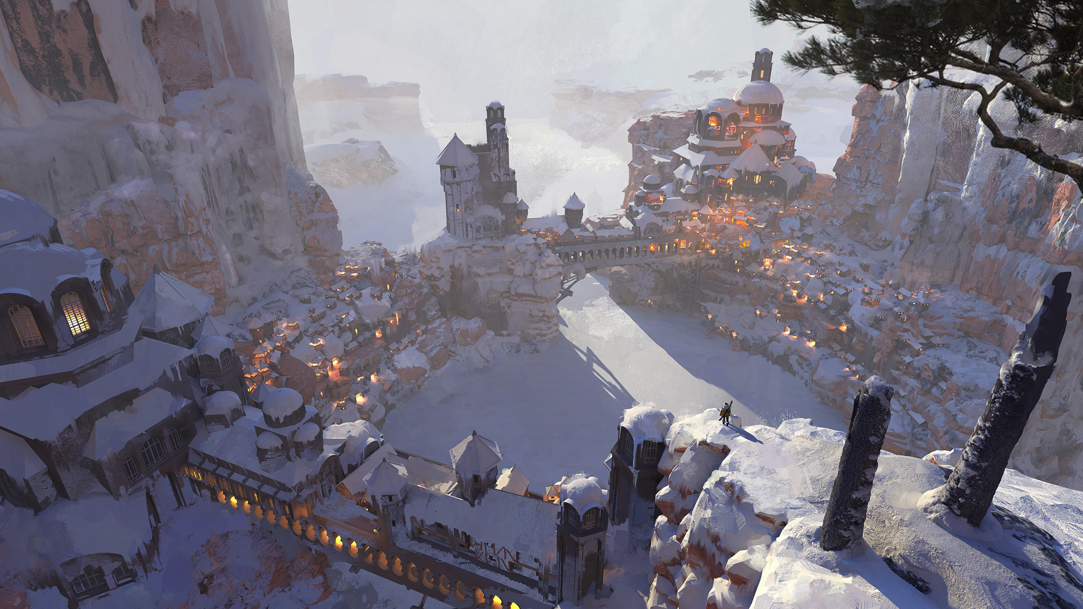 Download Fantasy City Fantasy City HD Wallpaper by Sebastian Luca