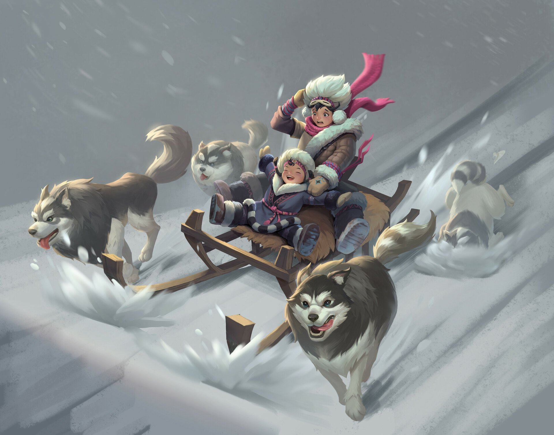 Download Fantasy Child HD Wallpaper by Meng Fan