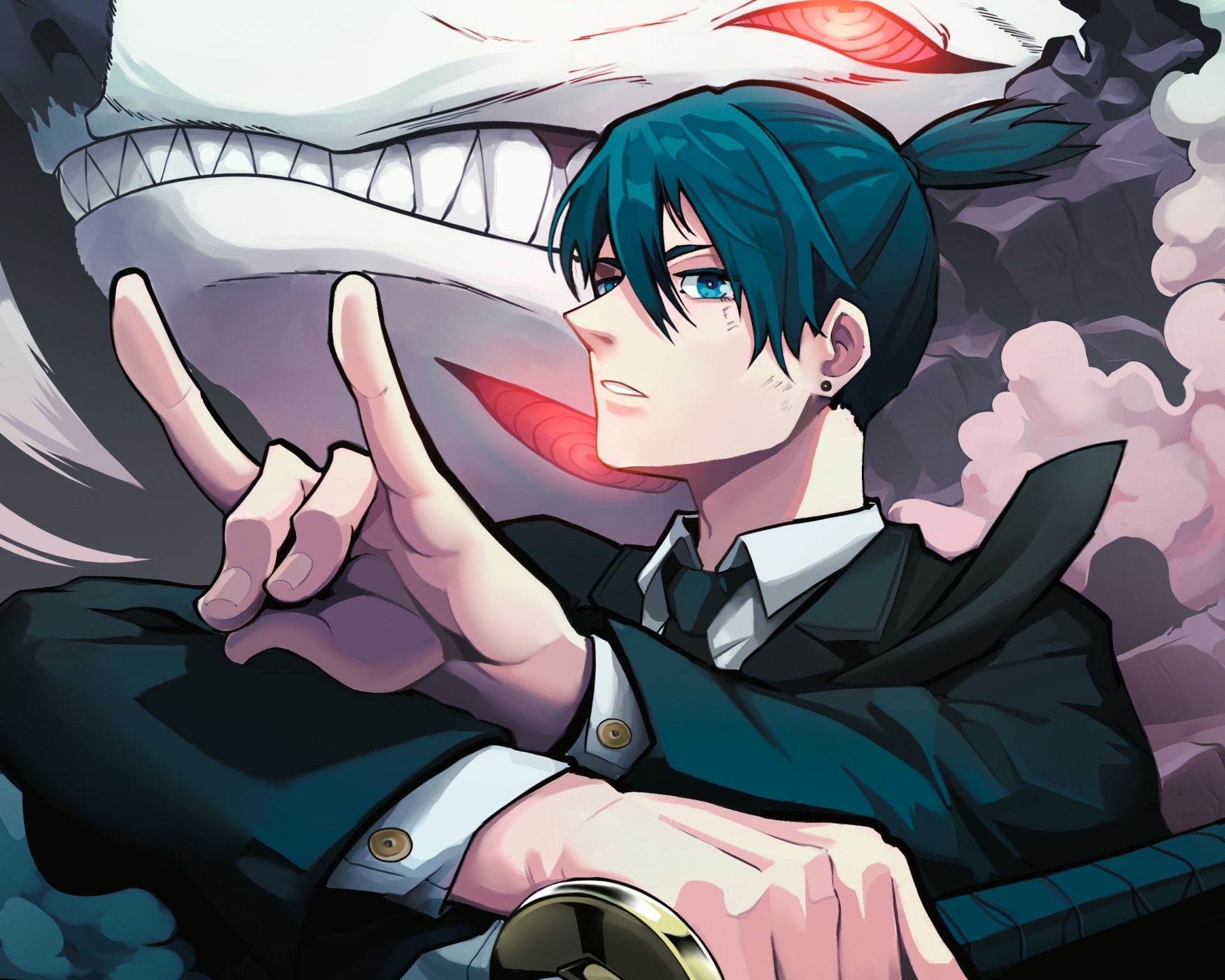 Download Aki Hayakawa Anime Chainsaw Man HD Wallpaper by Mateus_UPD