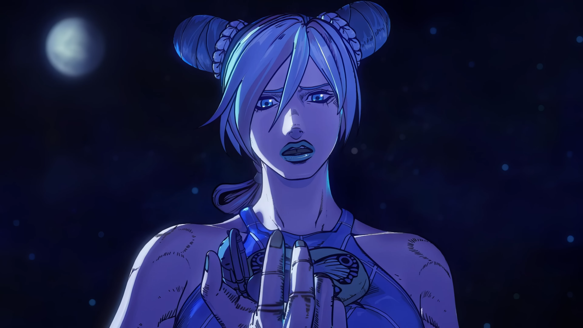 Jolyne Cujoh HD Wallpaper - JoJo's Bizarre Adventure Night Scene