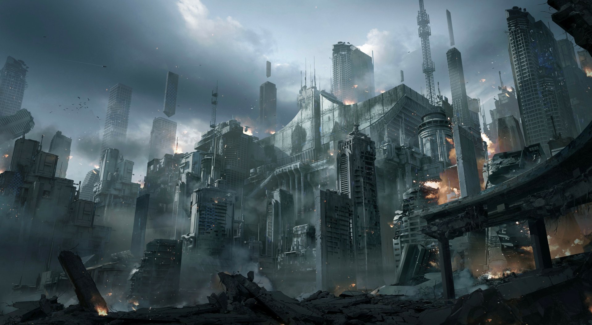 HD Sci-Fi Fallout: The Last City in Ruins by liang liu