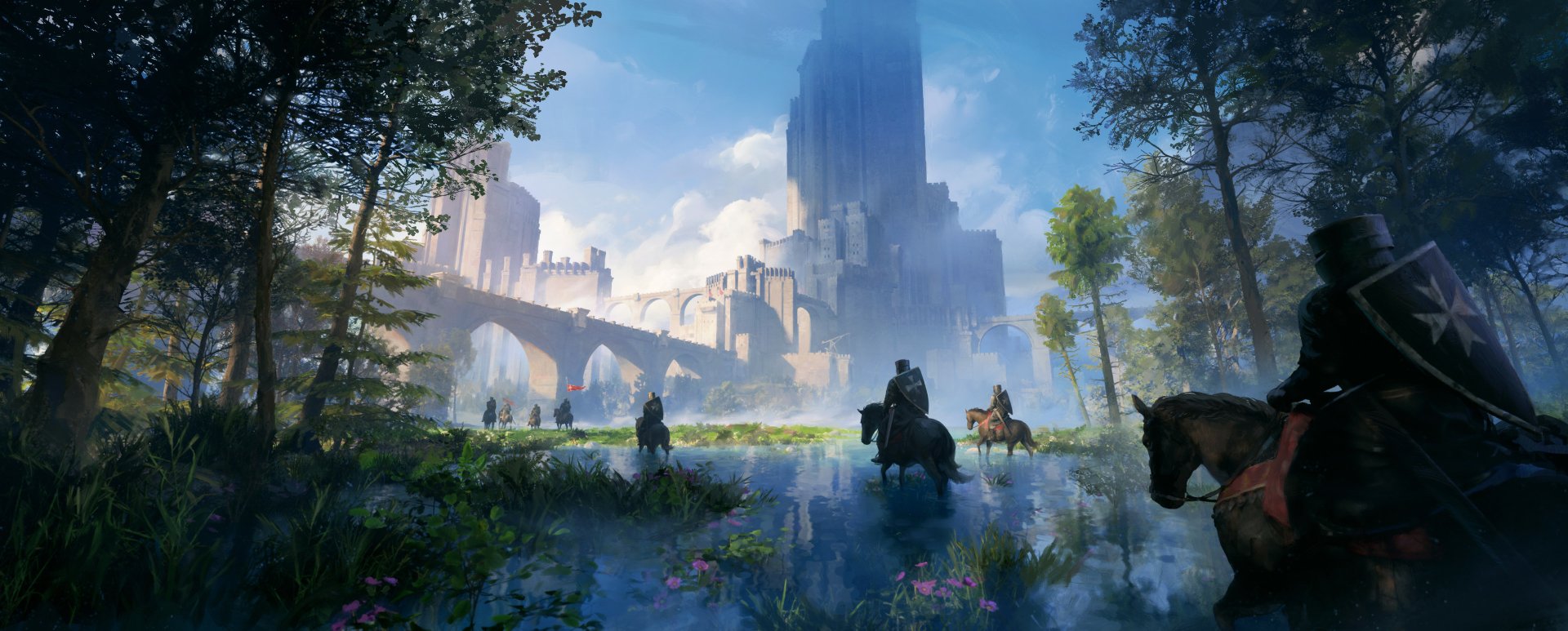 Enchanted Knight: Fantasy Realm HD Wallpaper by Gavin O'Donnell