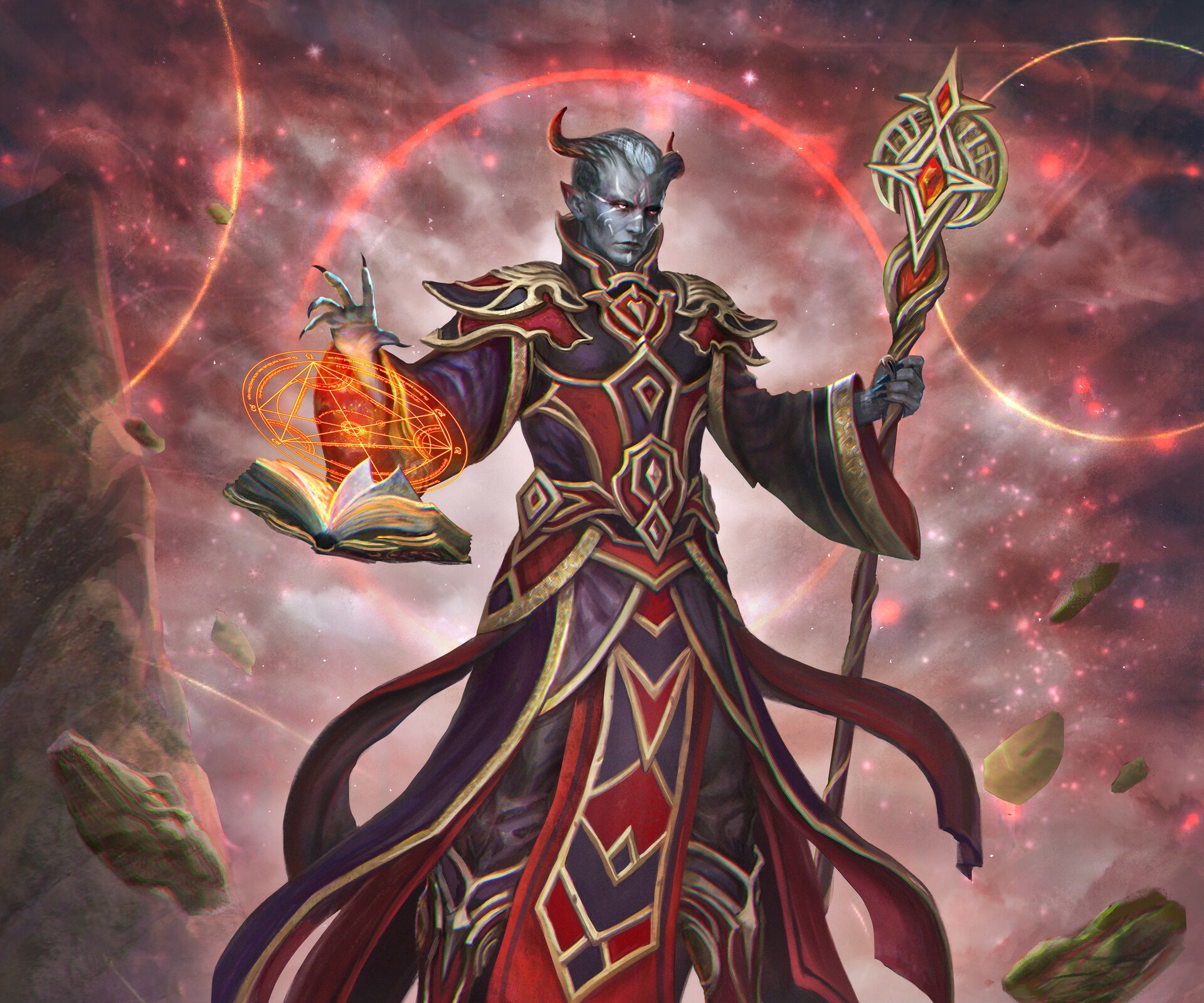 Download Fantasy Sorcerer HD Wallpaper by Fall Fox