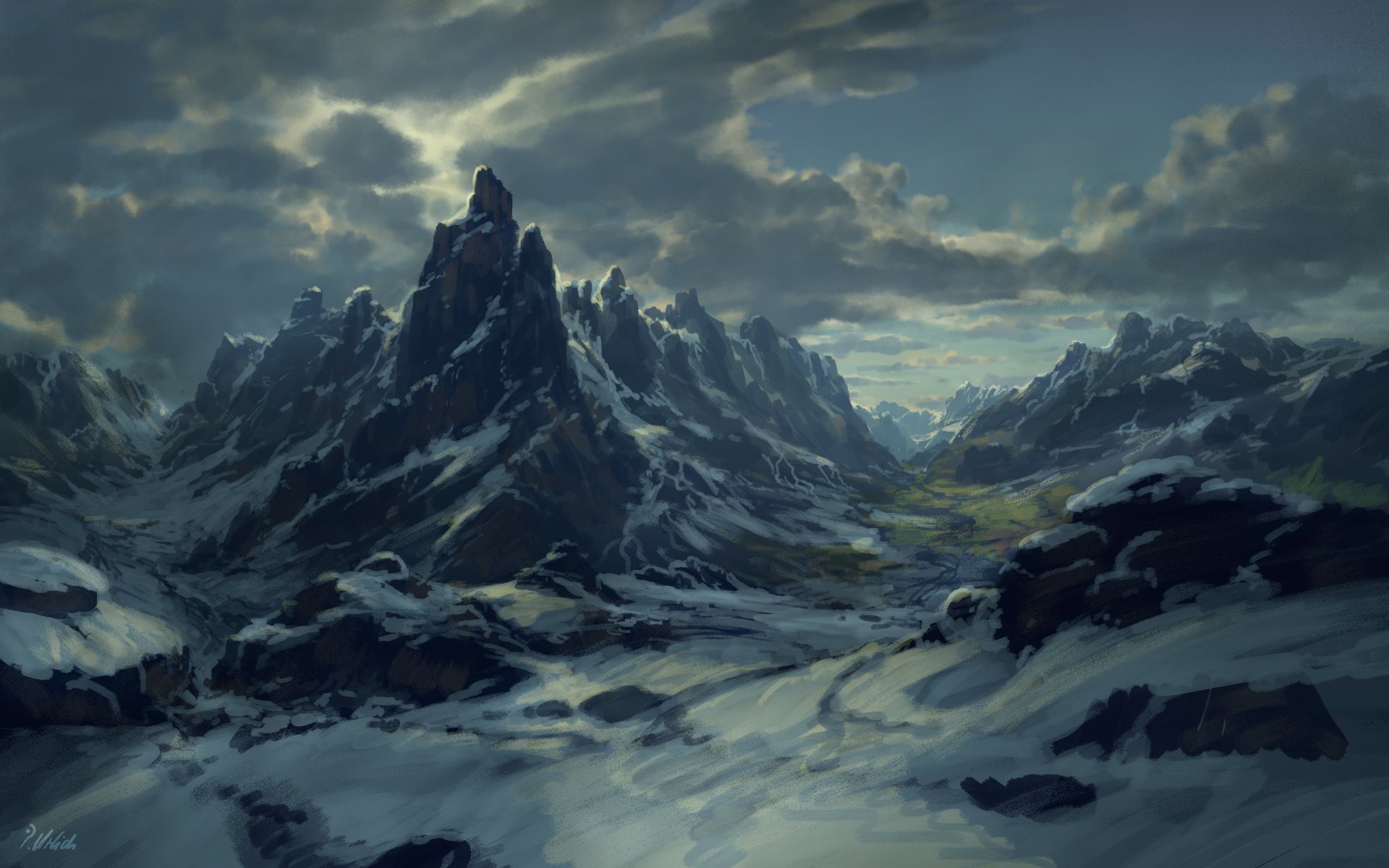 Artistic 4K Ultra HD Landscape: Majestic Mountain Shadows by Philipp A ...