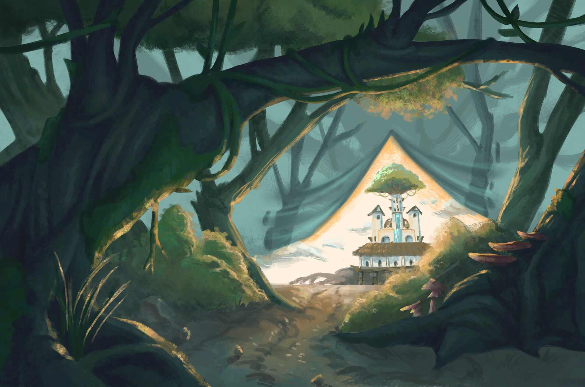 Mystic City Portal HD Wallpaper by Mercy De Felix