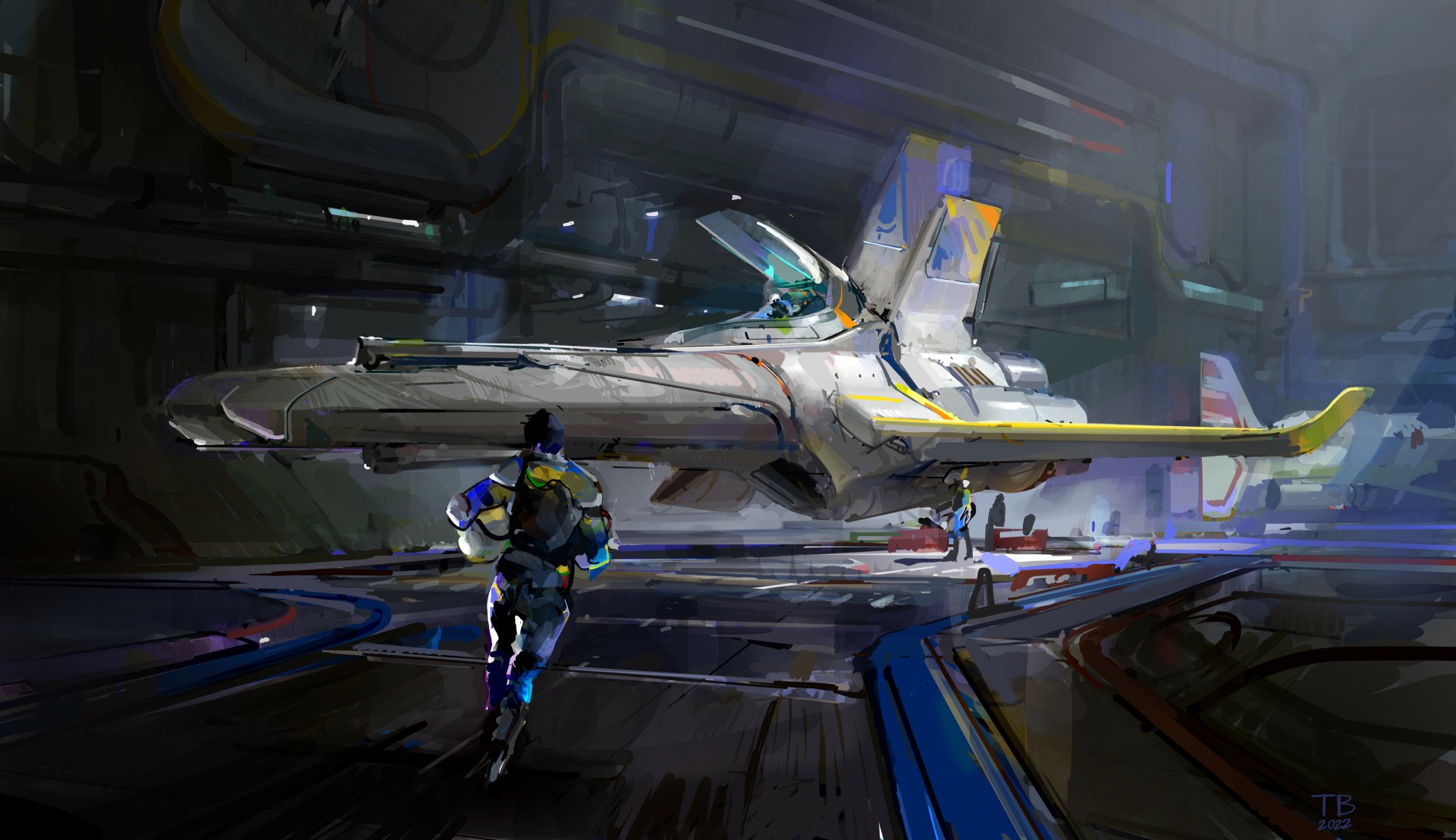 Download Sci Fi Spaceship 4k Ultra HD Wallpaper by Thomas Brissot ...