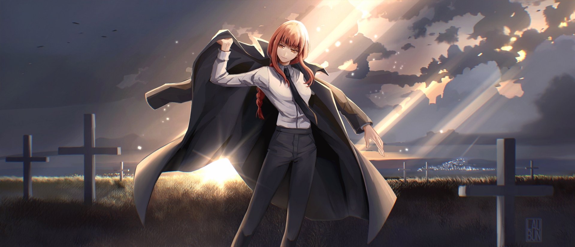 Makima — Chainsaw Man HD Anime Wallpaper by Laubun