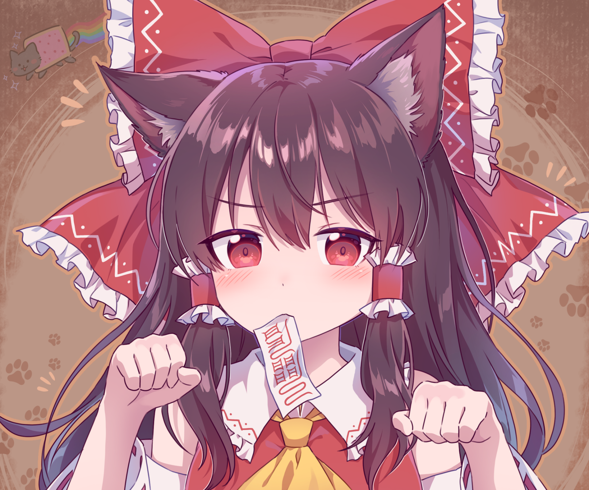 Reimu Hakurei HD Anime Wallpaper – Touhou Charm and Style by caramell0501