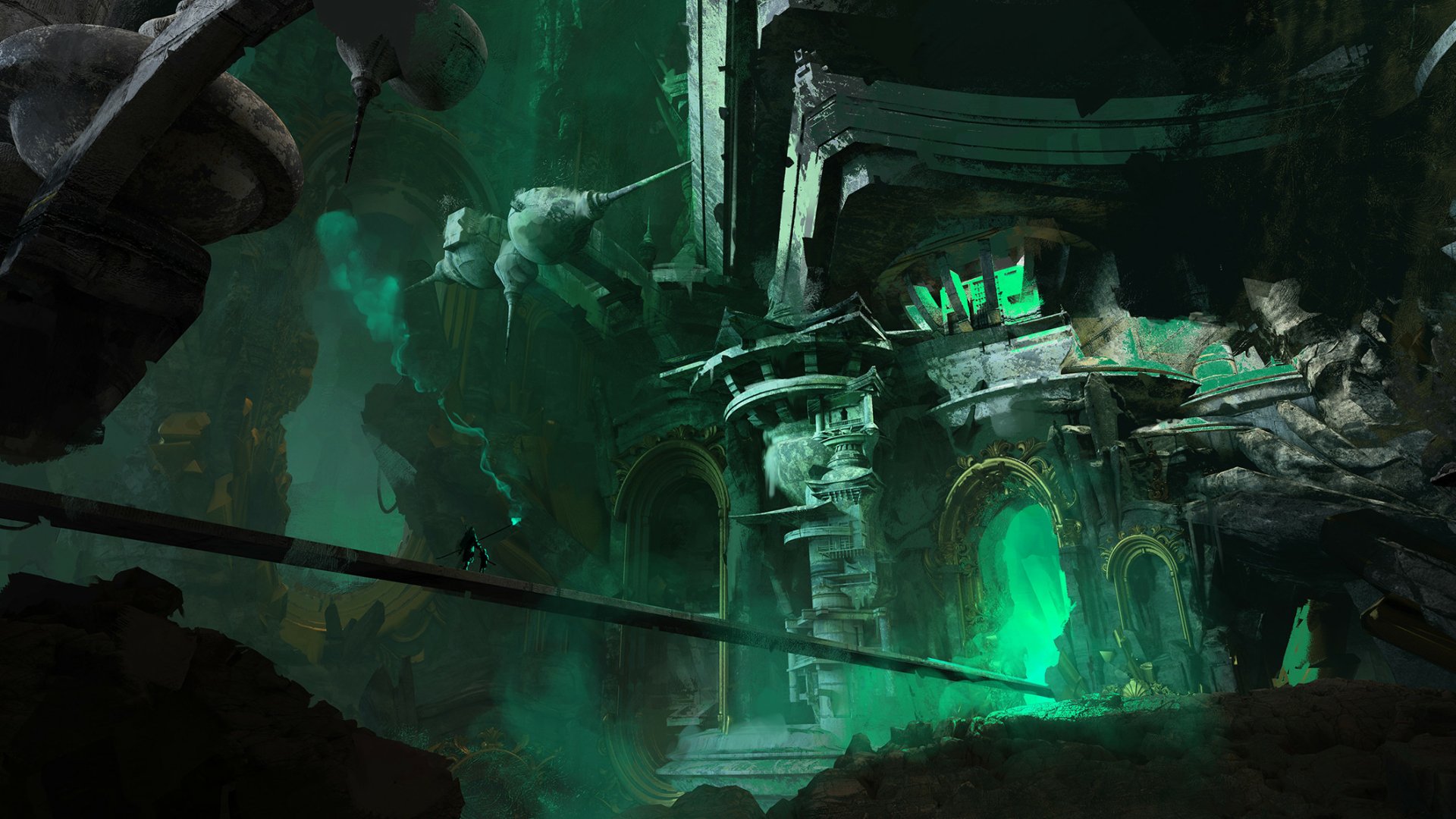 Download Fantasy Temple HD Wallpaper by Sebastian Luca