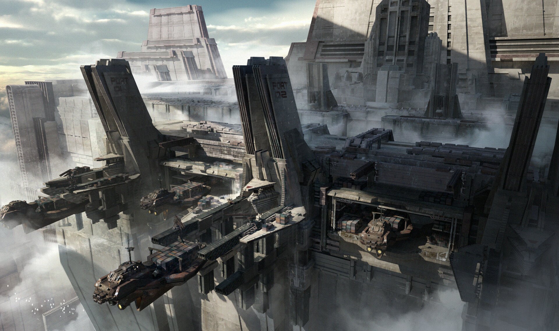 Download Sci Fi Structure HD Wallpaper