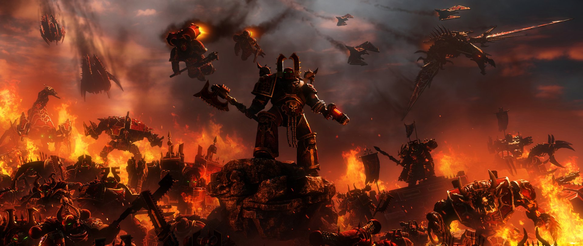 Chaos Space Marine HD Wallpaper | Epic Warhammer 40K Video Game Battle