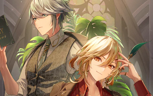 Al-haitham & Kaveh Genshin Impact HD Wallpaper Showcase by bibi