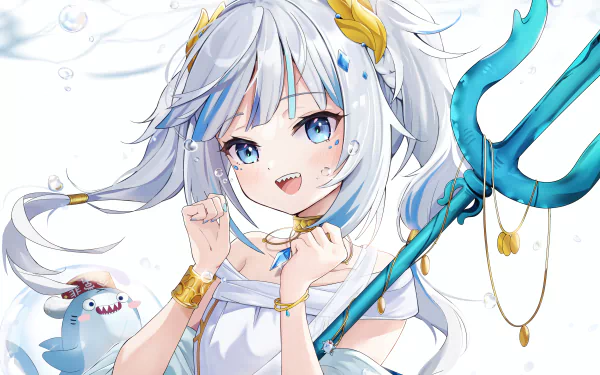 Gawr Gura Ultra HD - Hololive Shark Queen Wallpaper