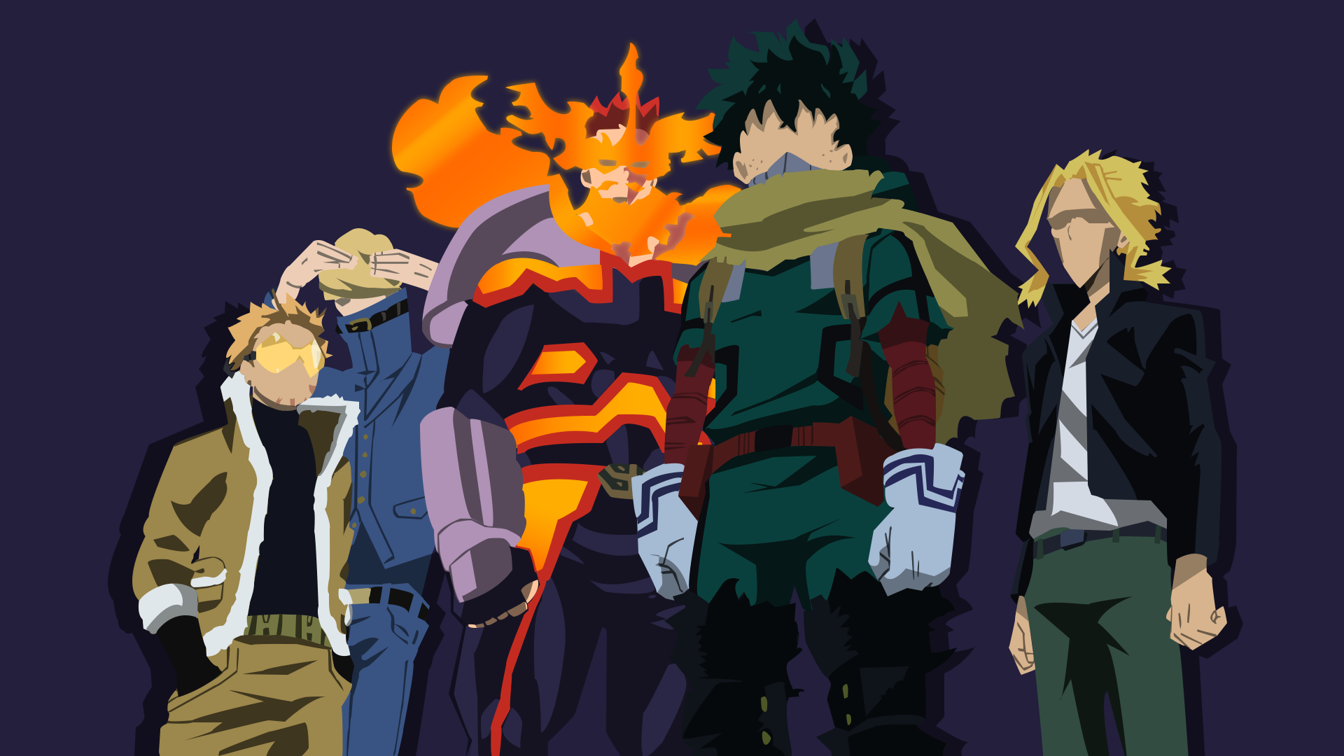 My Hero Academia HD Anime Wallpaper – Bold Heroes United by ...