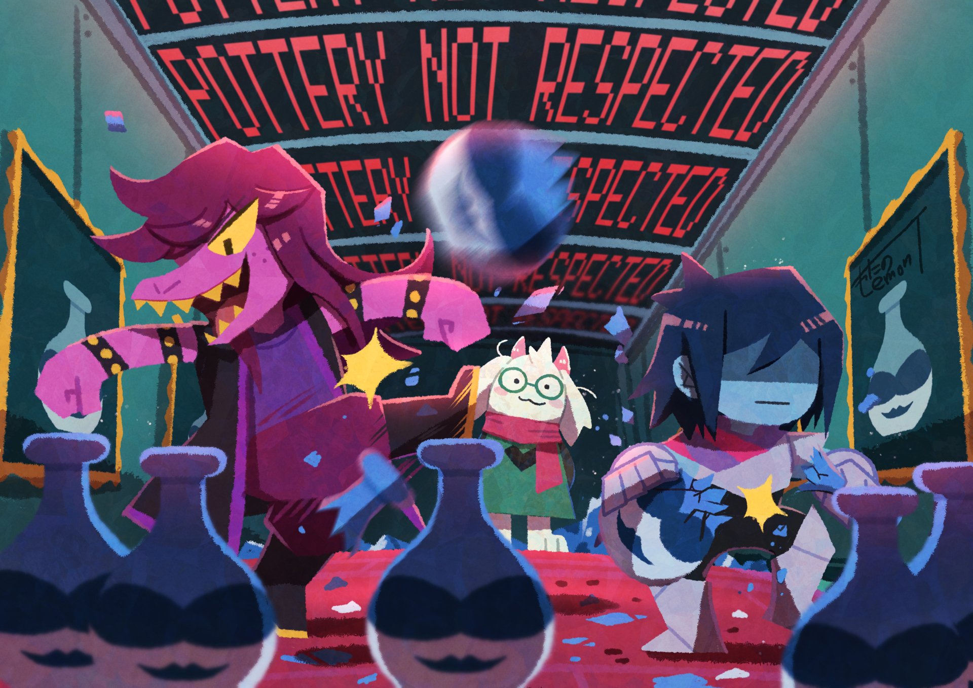 Deltarune Trio: Ralsei, Susie & Kris in 4K Ultra HD Adventure by 綿野レモンT