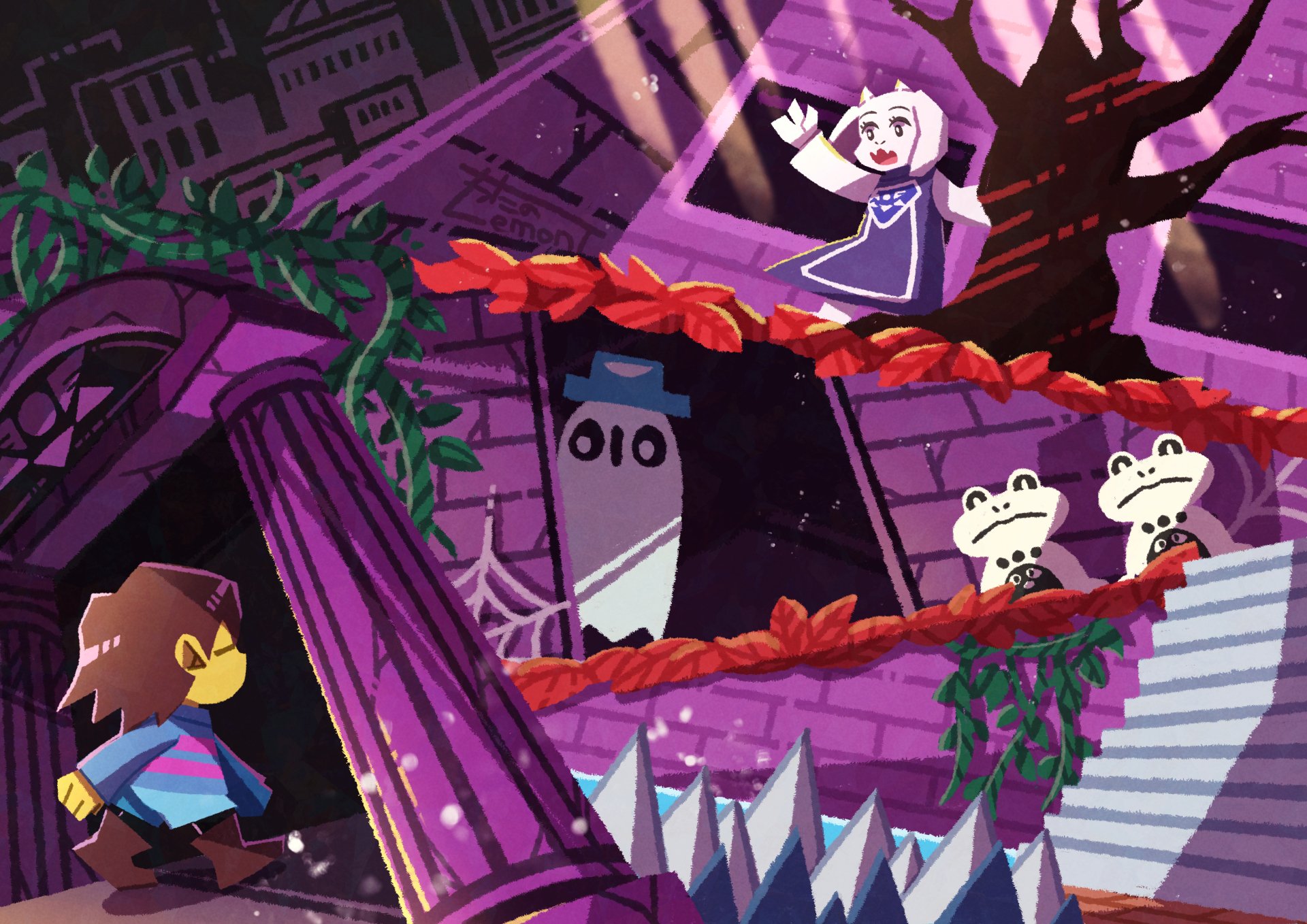 Undertale Heroes Unite: Frisk, Toriel & Napstablook in Stunning 4K ...