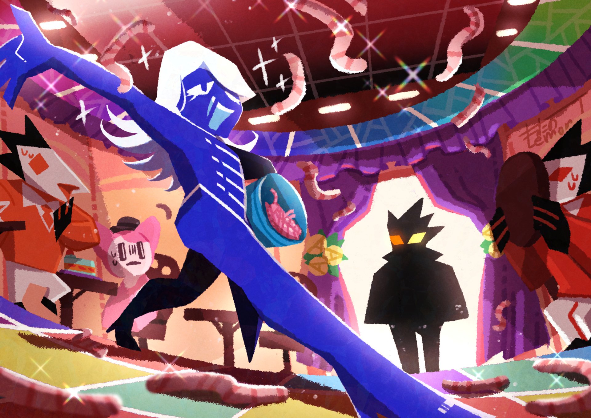 Rouxls Kaard 4K Ultra HD Wallpaper – Deltarune Video Game Art by 綿野レモンT