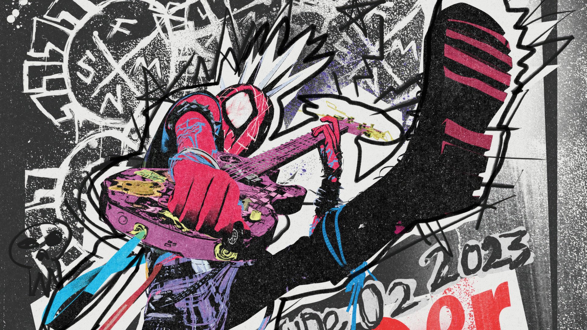 Spider Punk 4K Ultra HD Wallpaper Spider Man Across The Spider Verse
