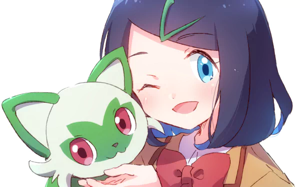 Liko and Sprigatito - Pokémon Horizons HD Wallpaper