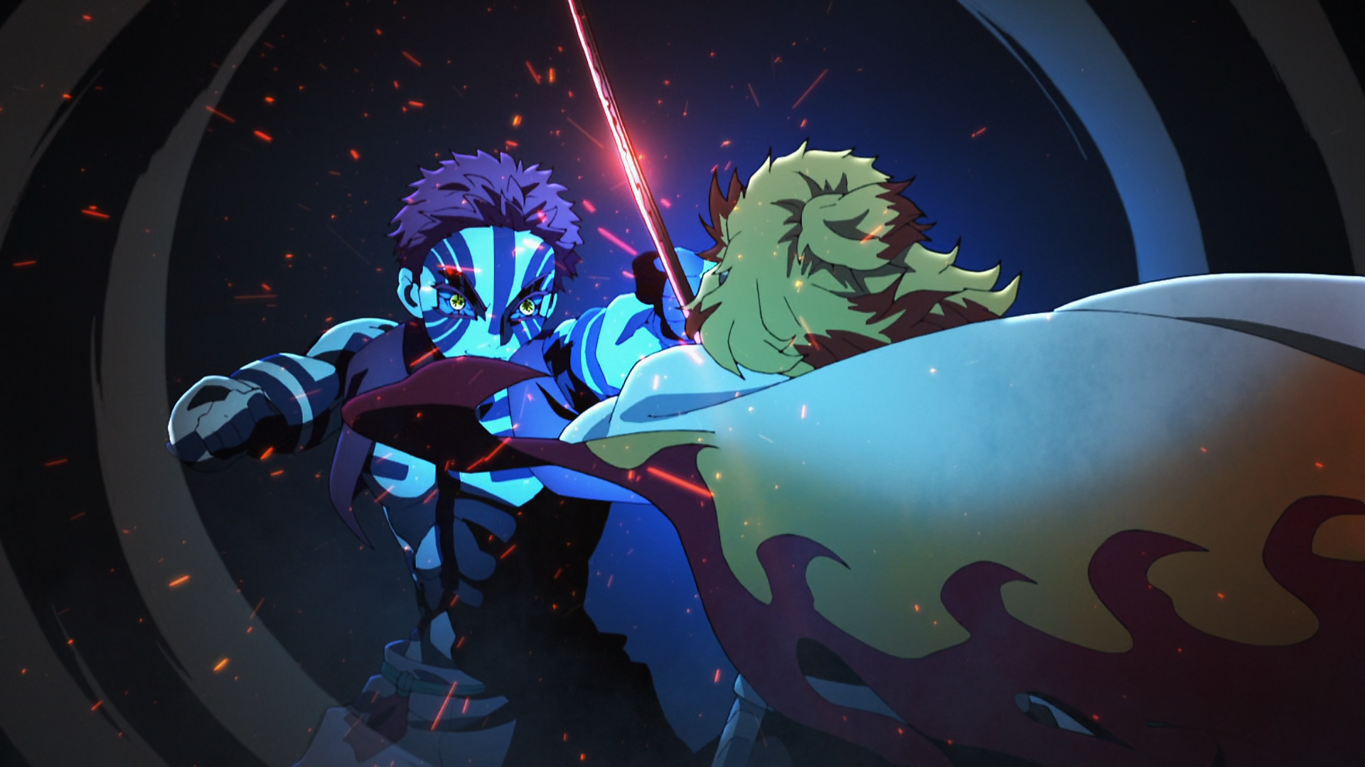 Kyojuro vs Akaza: Epic Demon Slayer HD Anime Showdown Wallpaper ...