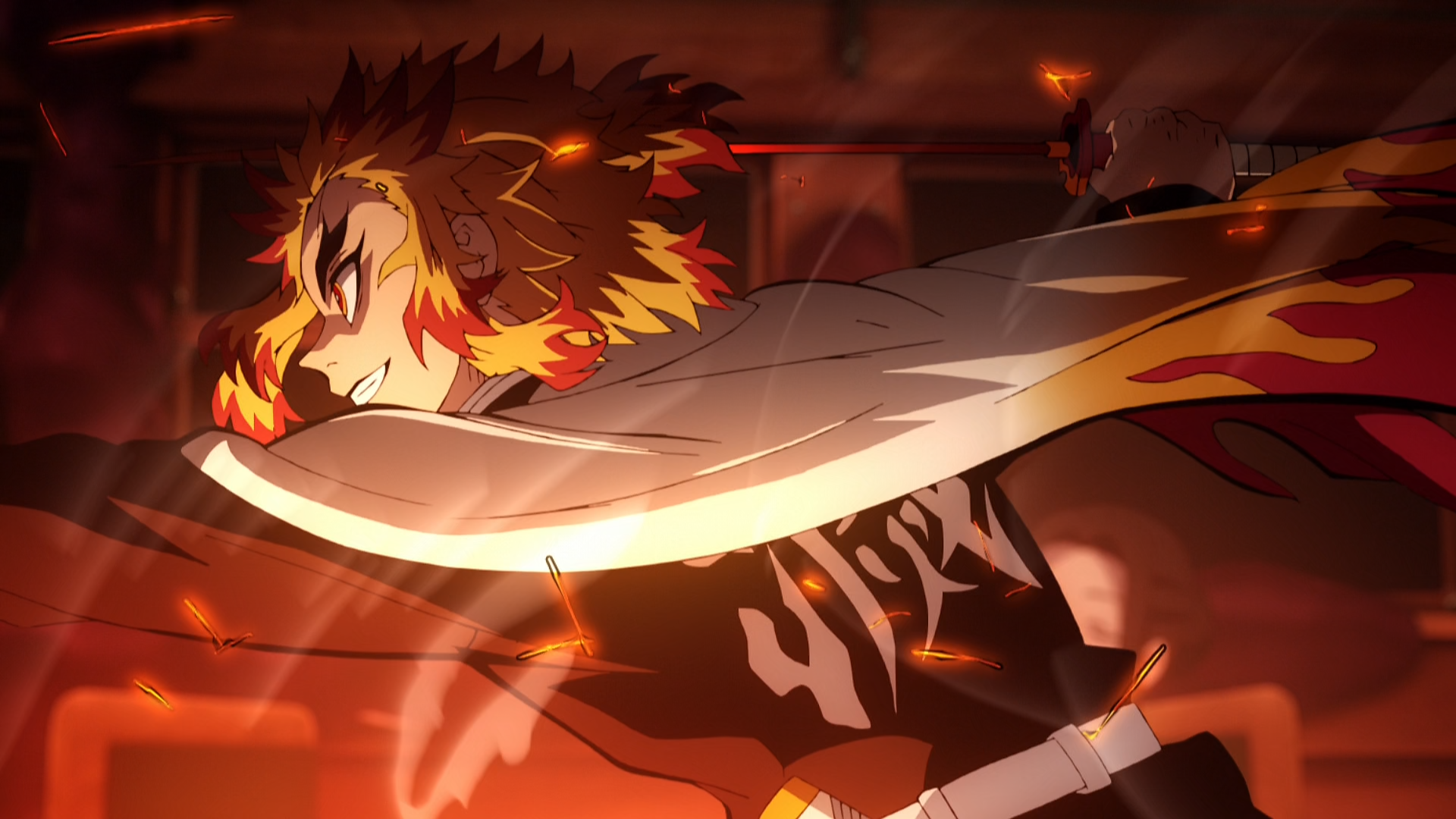 Kyojuro Rengoku Fierce Flame – HD Demon Slayer Anime Wallpaper