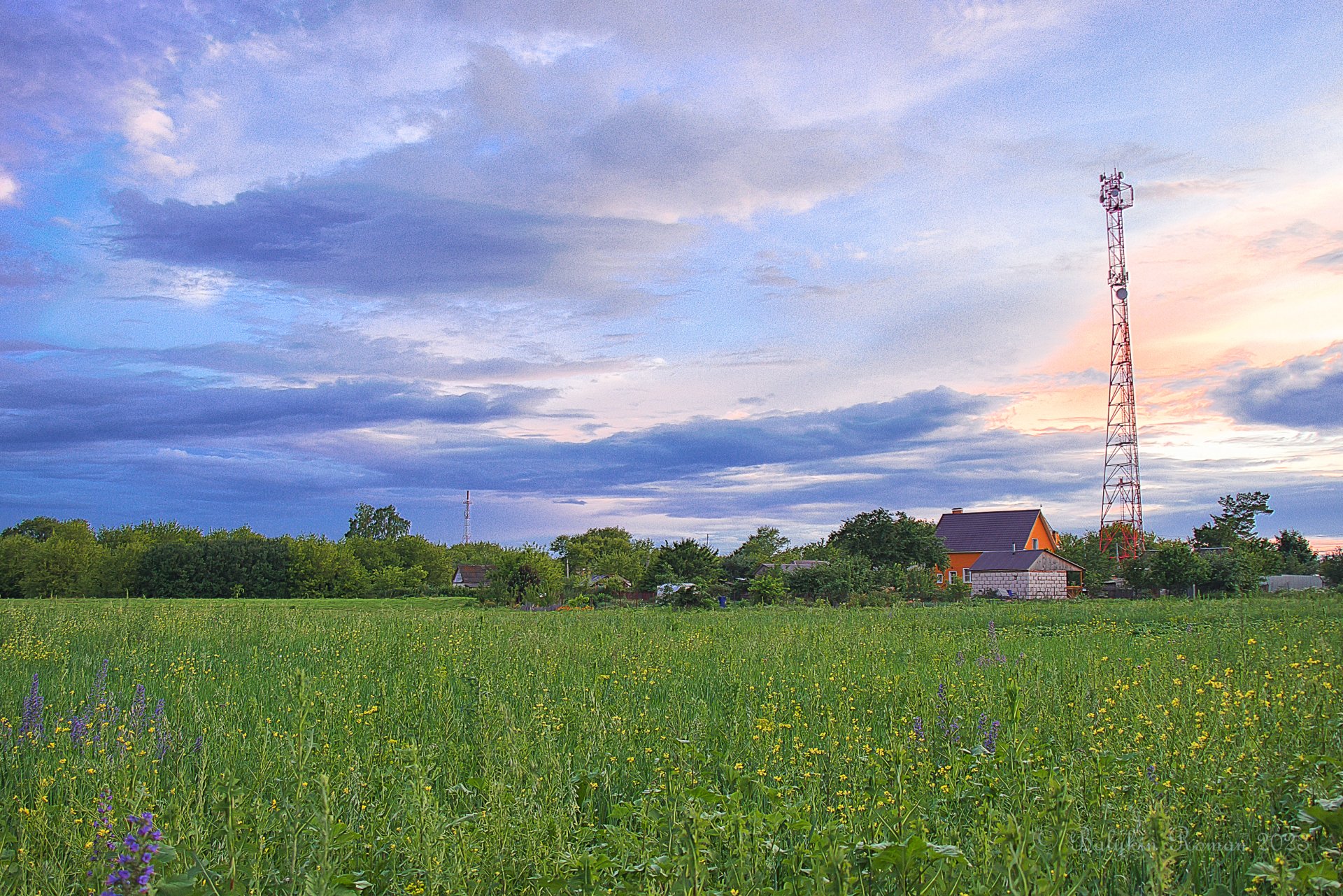 Serene Nature Landscape HD: Tranquil Meadow Under Expansive Sky by ...