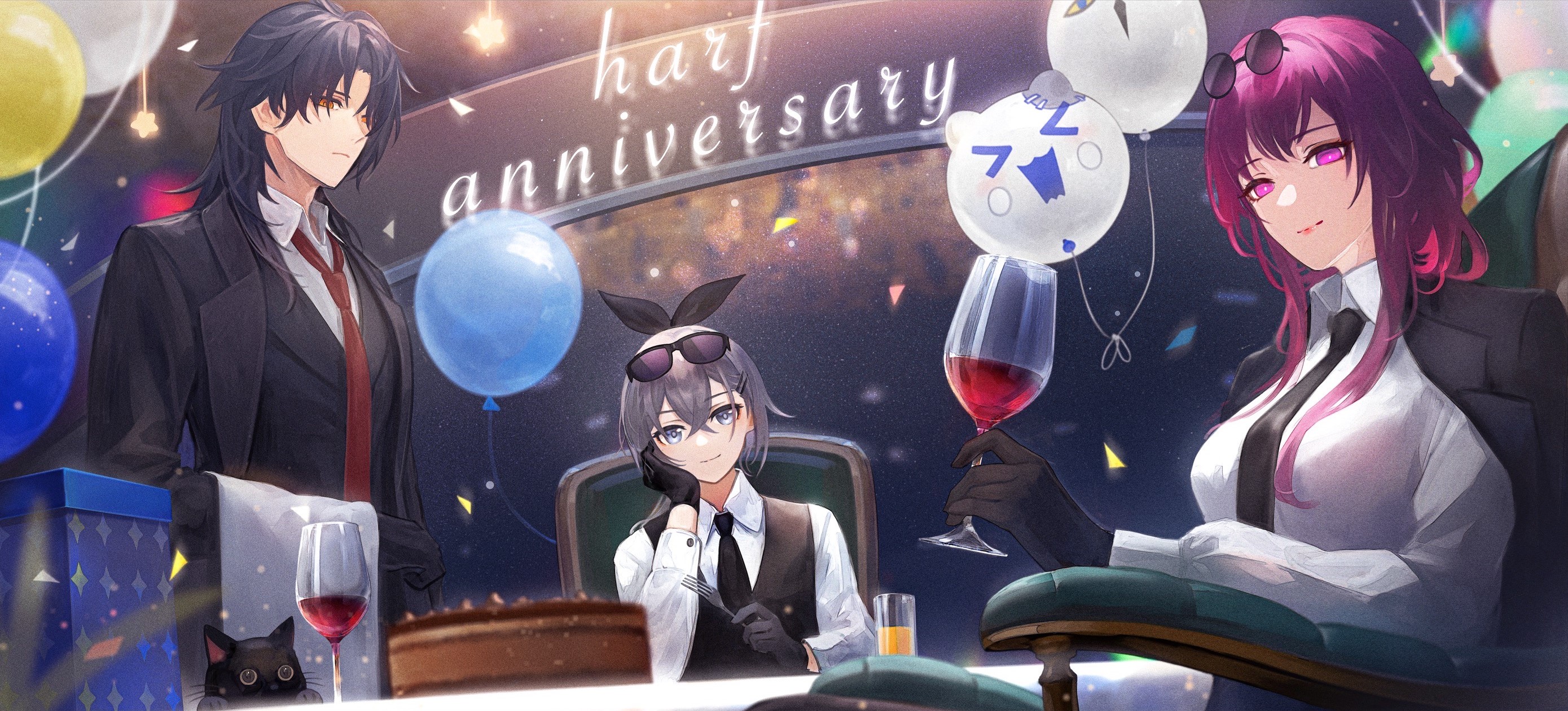 Honkai: Star Rail HD Wallpaper – Blade, Kafka & Silver Wolf Anniversary ...