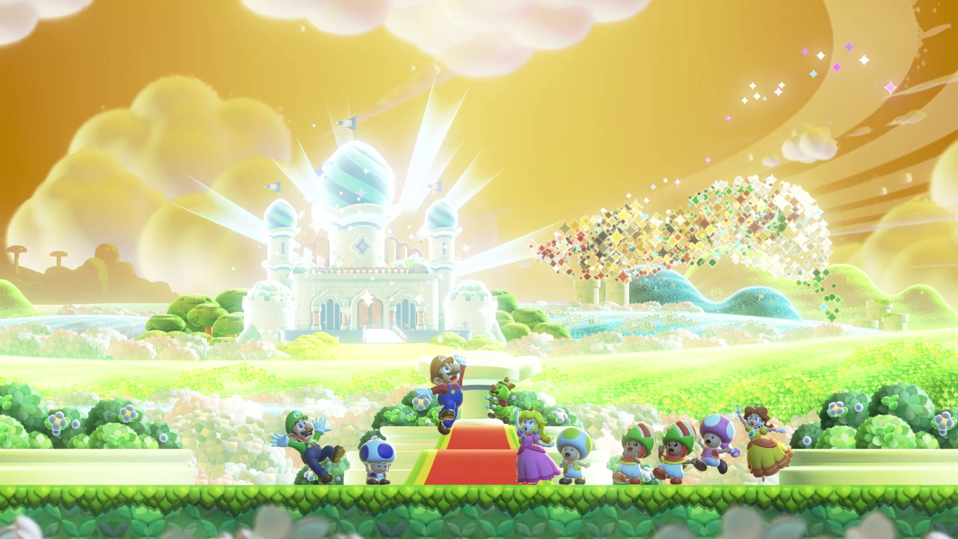 Super Mario Bros Magical Kingdom HD Wallpaper