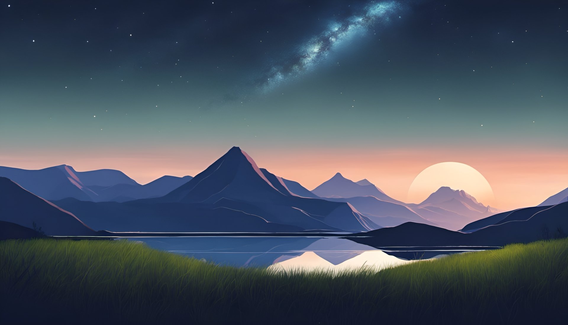 Purple Mountains at Sunrise by kingbonj