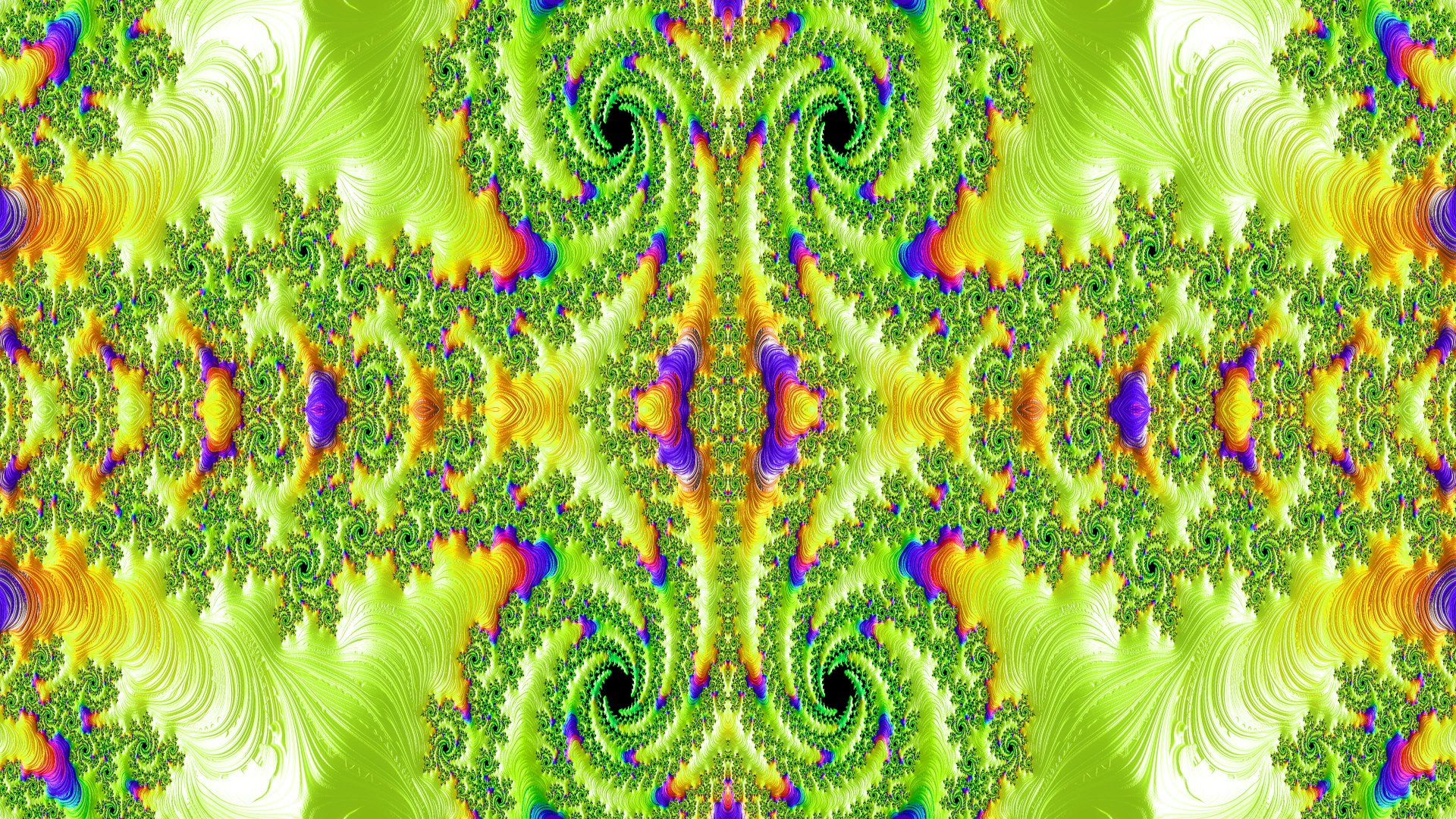 Trippy Psychedelic Fractal Wallpaper by Dr-Pen