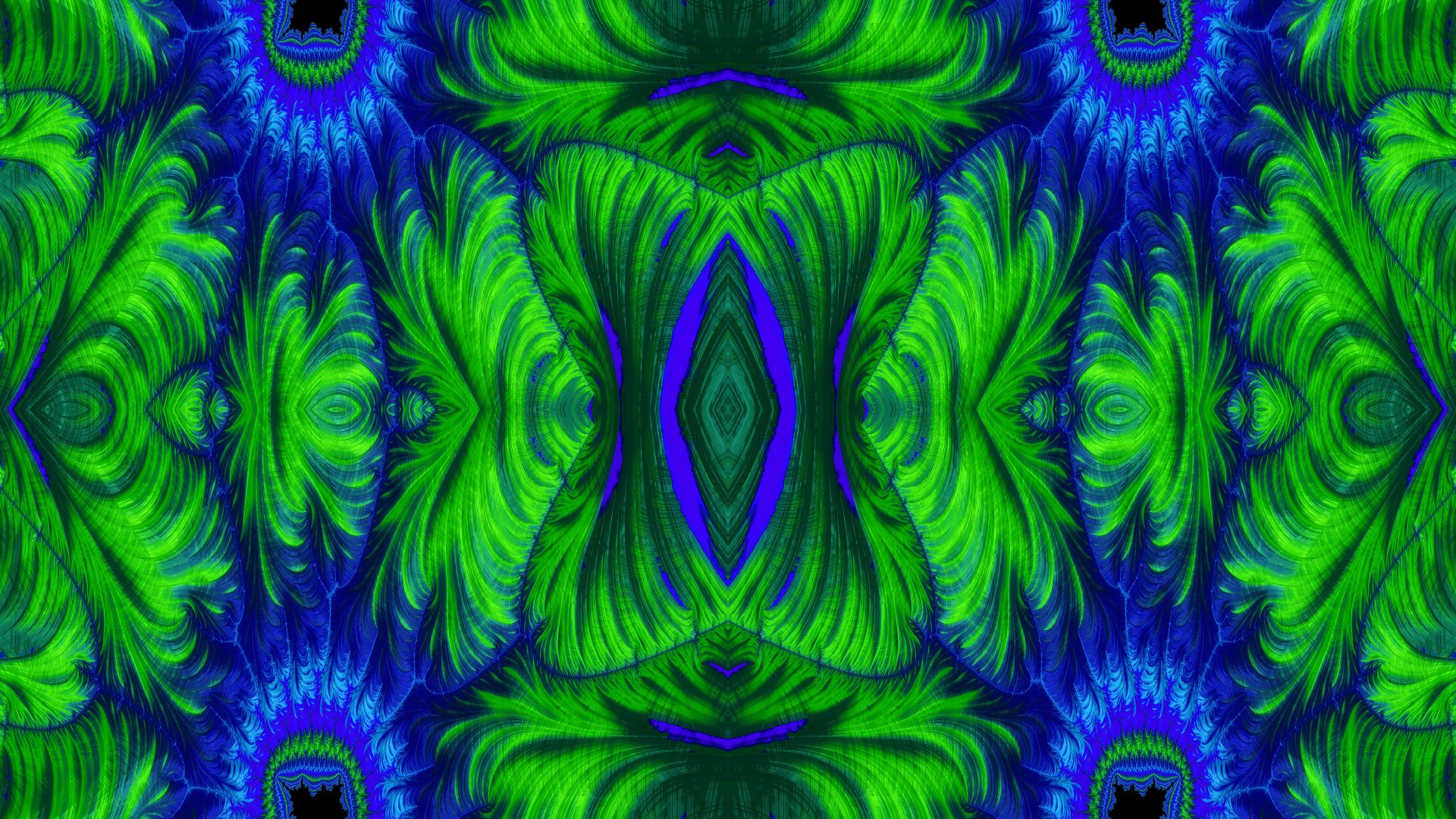 Trippy Psychedelic Fractal Wallpaper by Dr-Pen