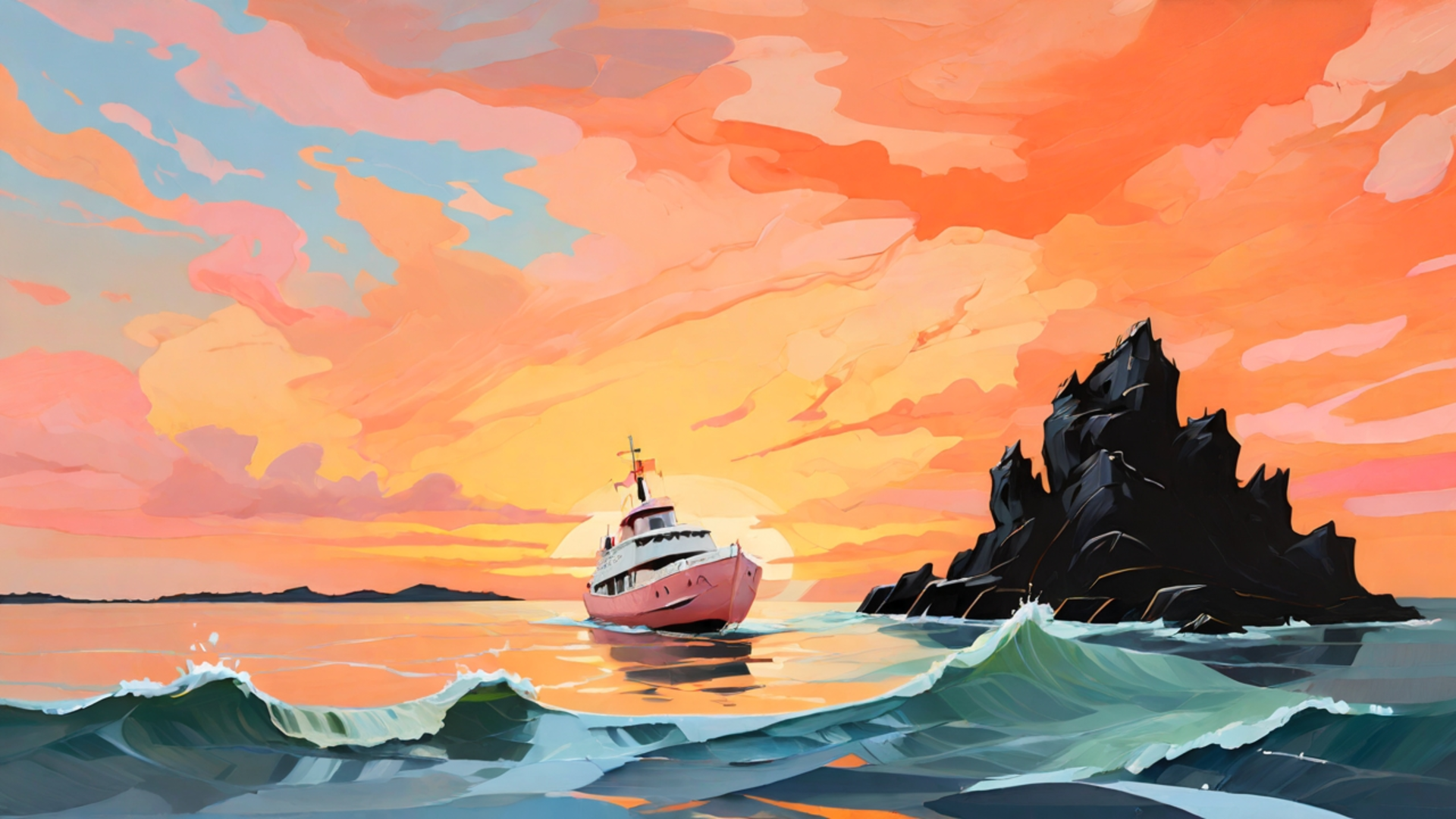 Boat Drawing by AnimeHead