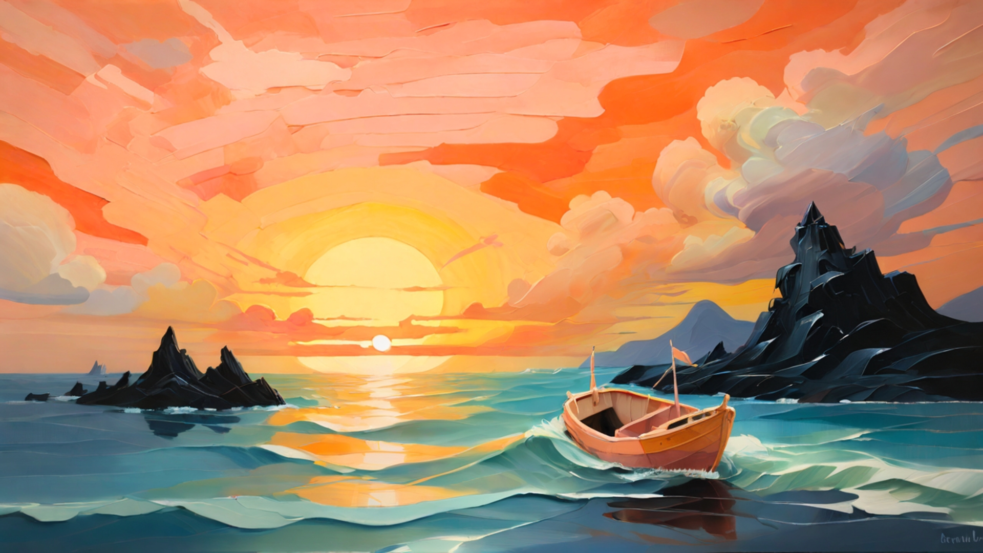 Boat Drawing by AnimeHead