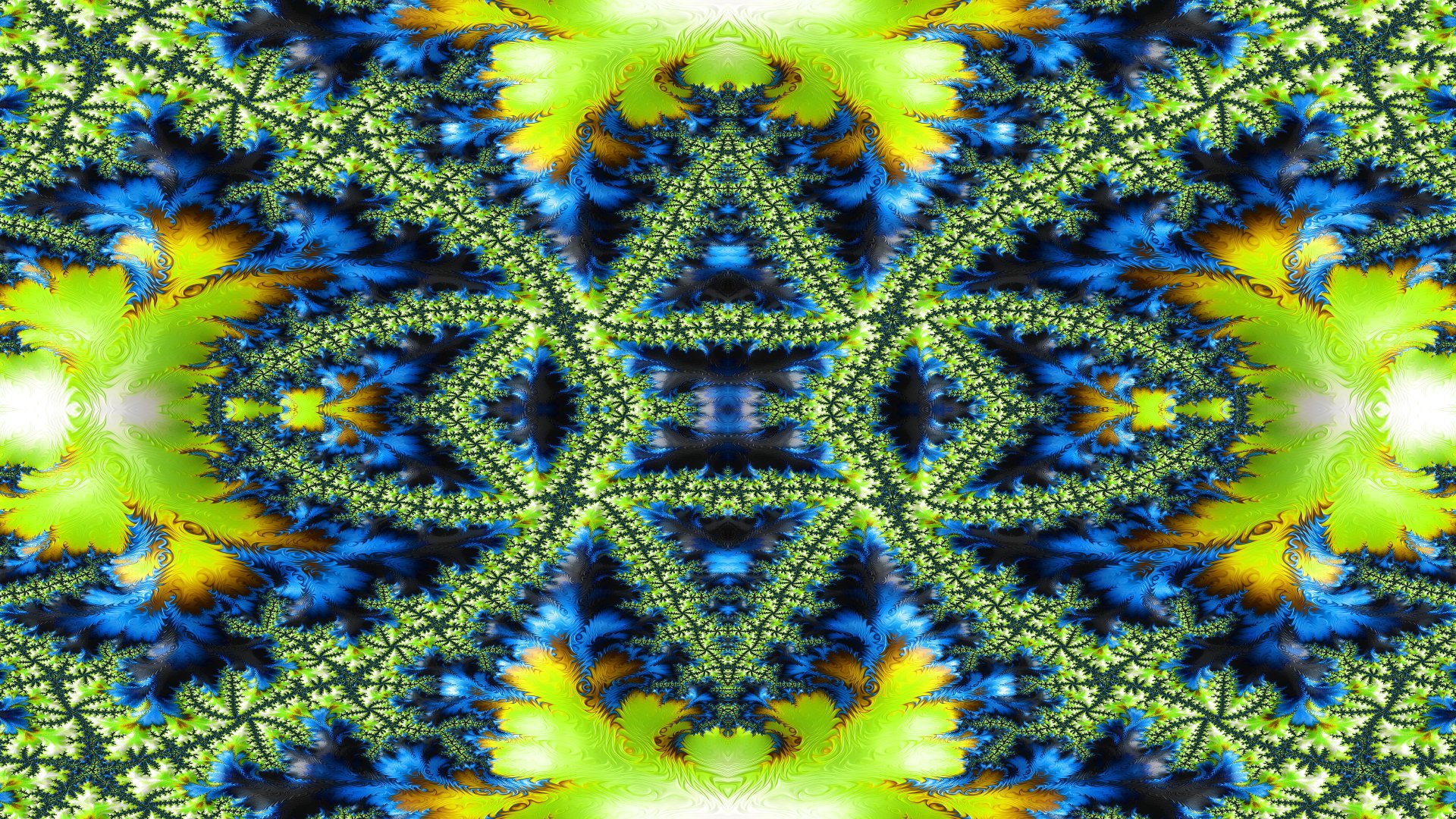 Trippy Psychedelic Fractal Wallpaper by Dr-Pen