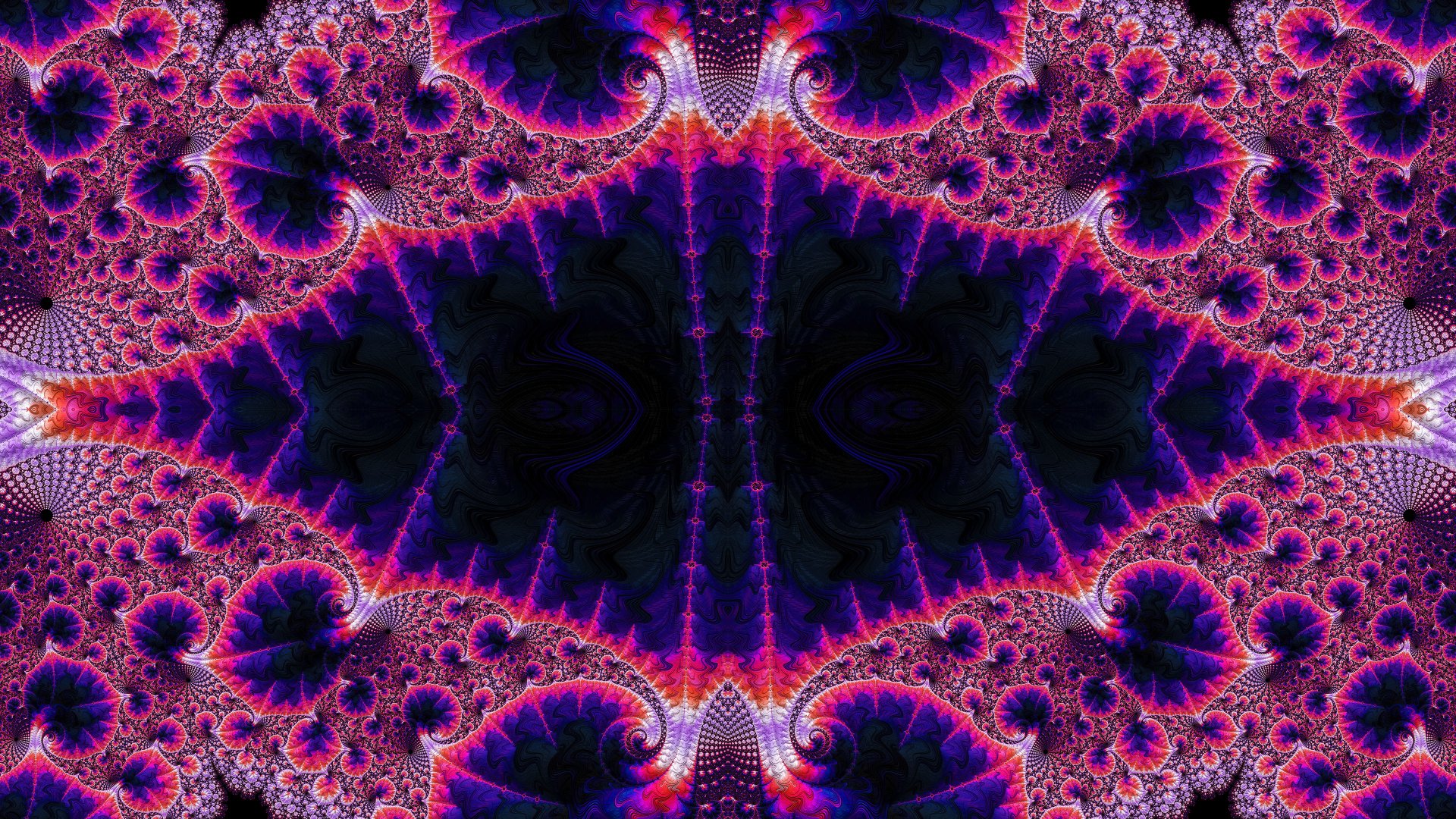 Trippy Psychedelic Fractal 4k Desktop Wallpaper by Dr-Pen