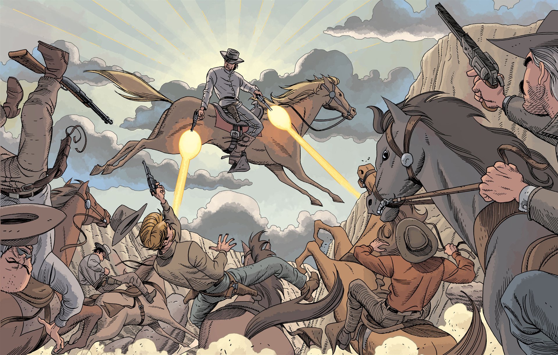 Download Comic Jonah Hex 4k Ultra HD Wallpaper by Darwyn Cooke