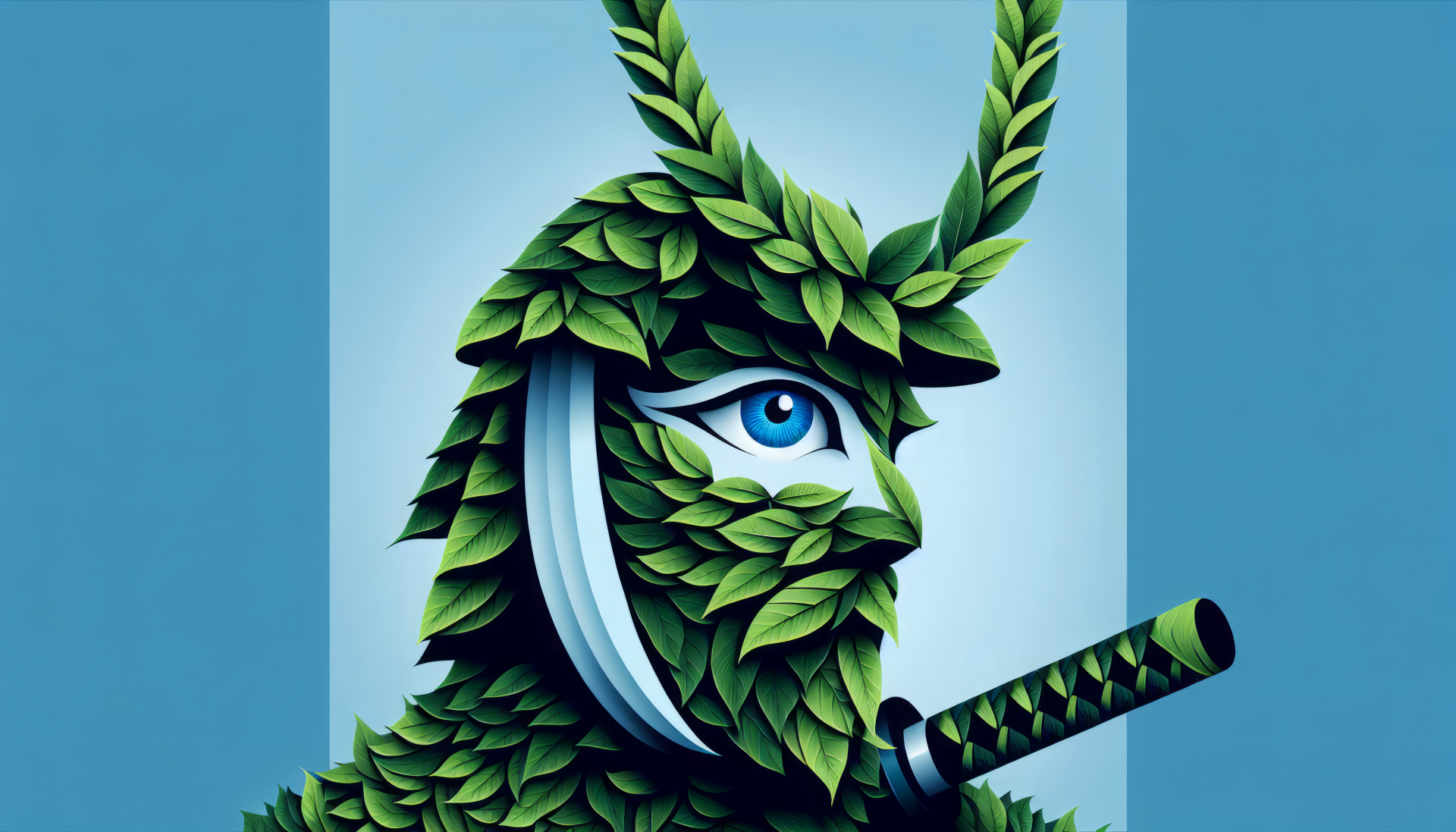 Leafy Knight Illustration HD Wallpaper by AlphaMiner
