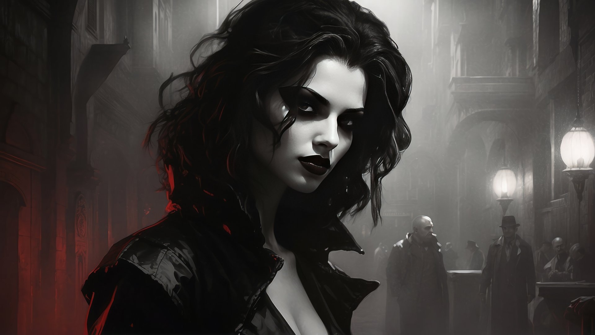 Vampire The Masquerade HD Wallpaper - Gothic Elegance by AlphaMiner
