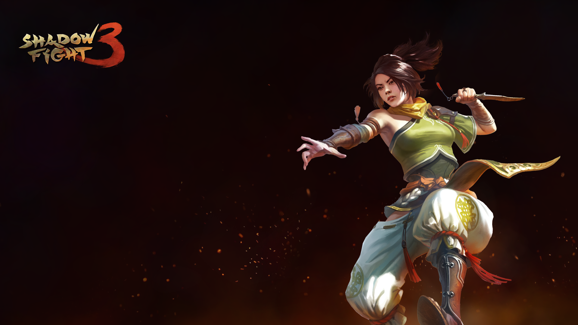 Shadow Fight 3 HD Wallpaper: Warrior in Action