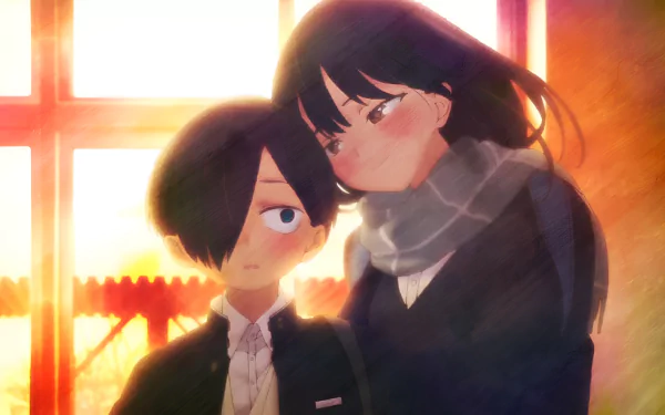 The Dangers in My Heart: Ichikawa & Anna 4K Ultra HD Anime Wallpaper by ずみ